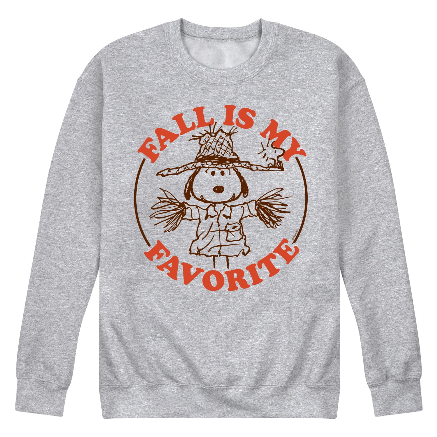 Peanuts - Fall Is My Favorite - Men's Crew Neck Fleece Pullover ...