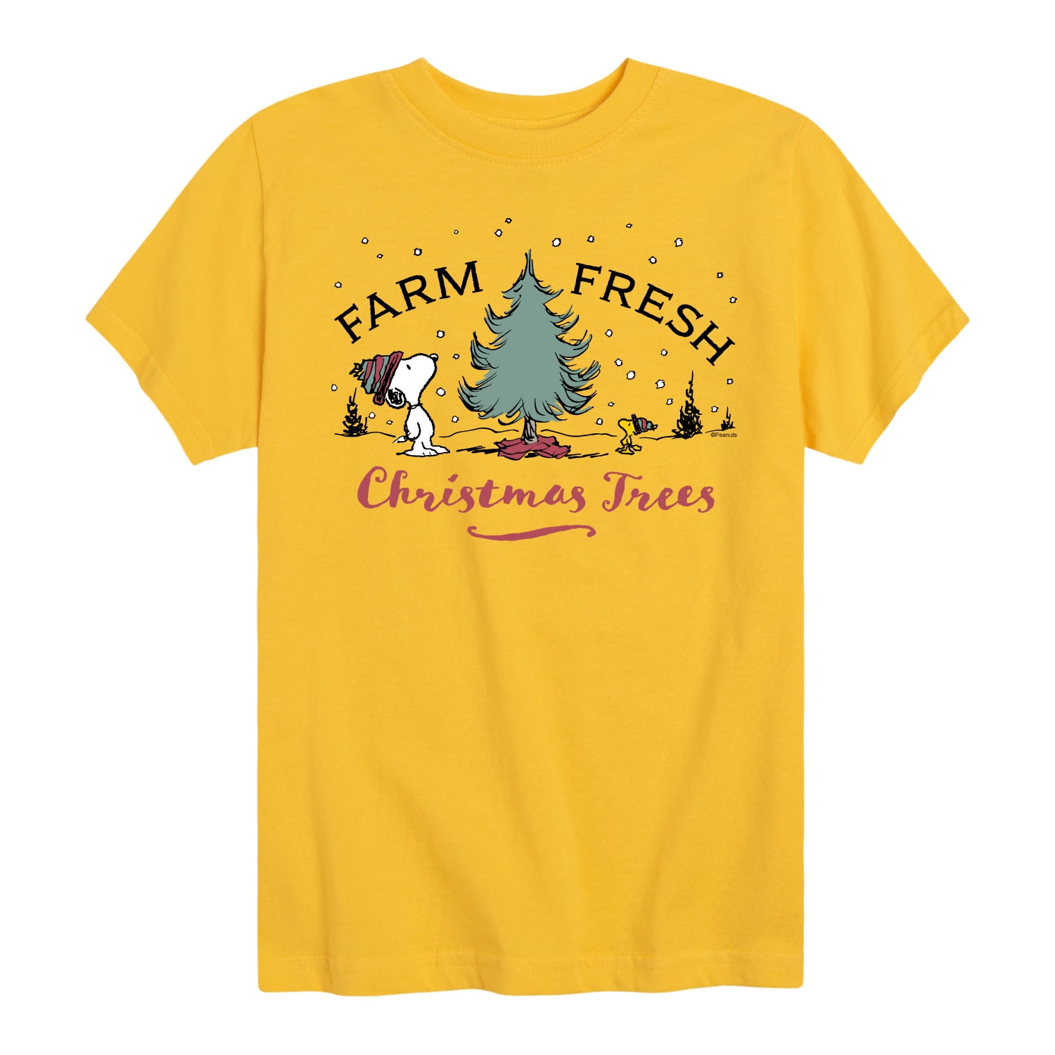 Peanuts - Farm Fresh Trees - Toddler & Youth Short Sleeve Graphic T ...