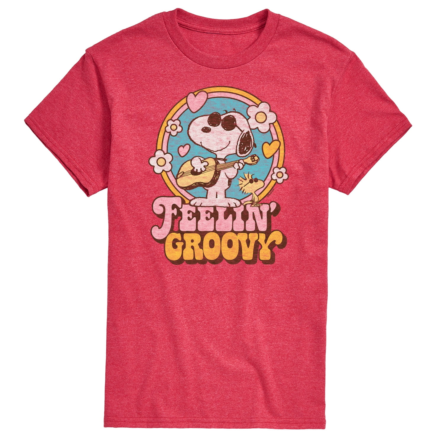 Peanuts - Feelin Groovy Snoopy And Woodstock Lights Only - Men's Short ...