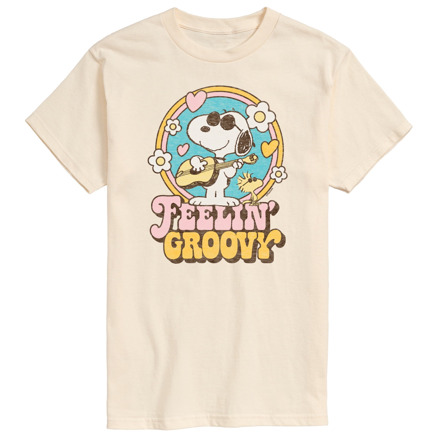 Peanuts - Feelin Groovy Snoopy And Woodstock Lights Only - Men's Short ...