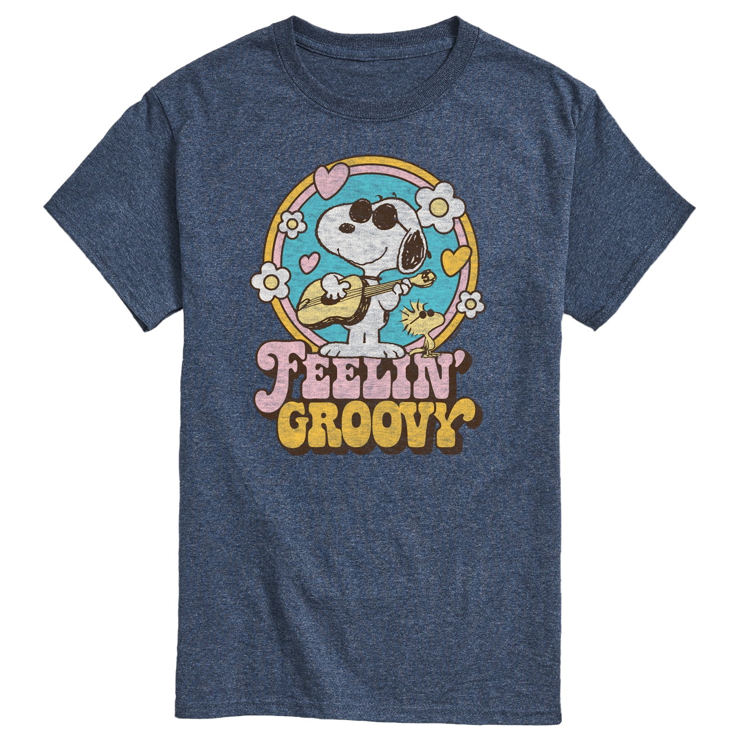 Peanuts - Feelin Groovy Snoopy And Woodstock Lights Only - Men's Short ...