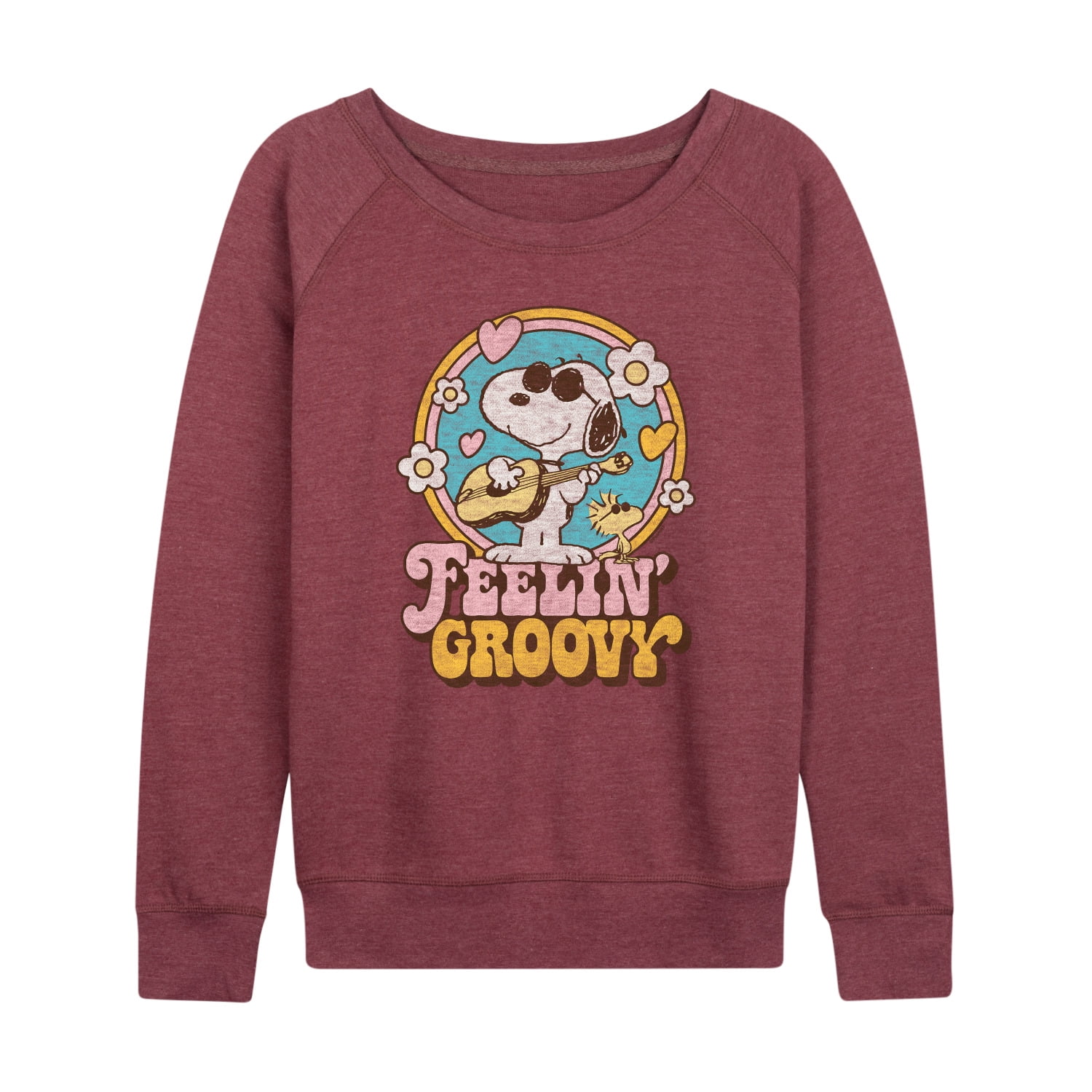 Peanuts - Feelin Groovy Snoopy And Woodstock - Women's Lightweight ...