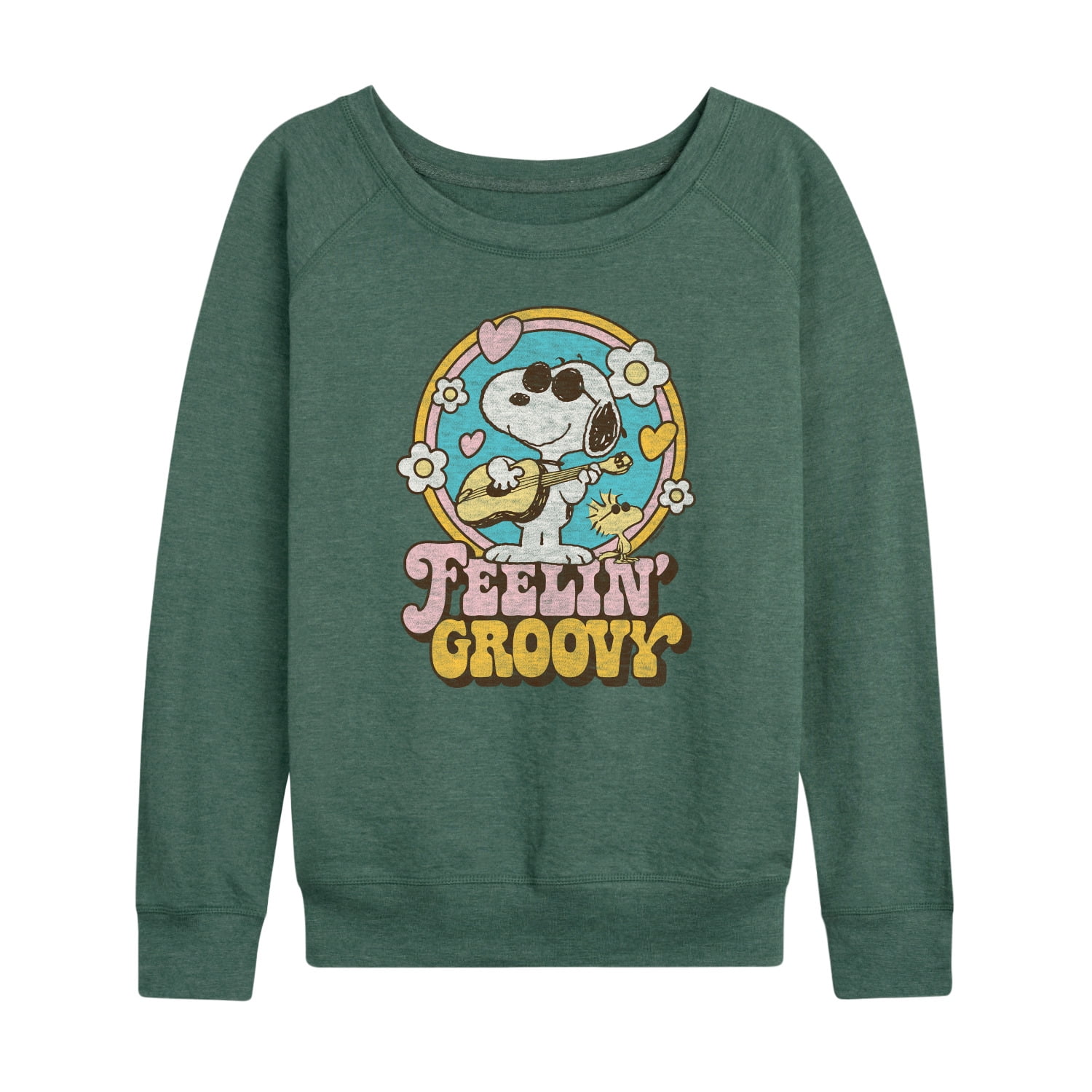 Peanuts - Feelin Groovy Snoopy And Woodstock - Women's Lightweight ...