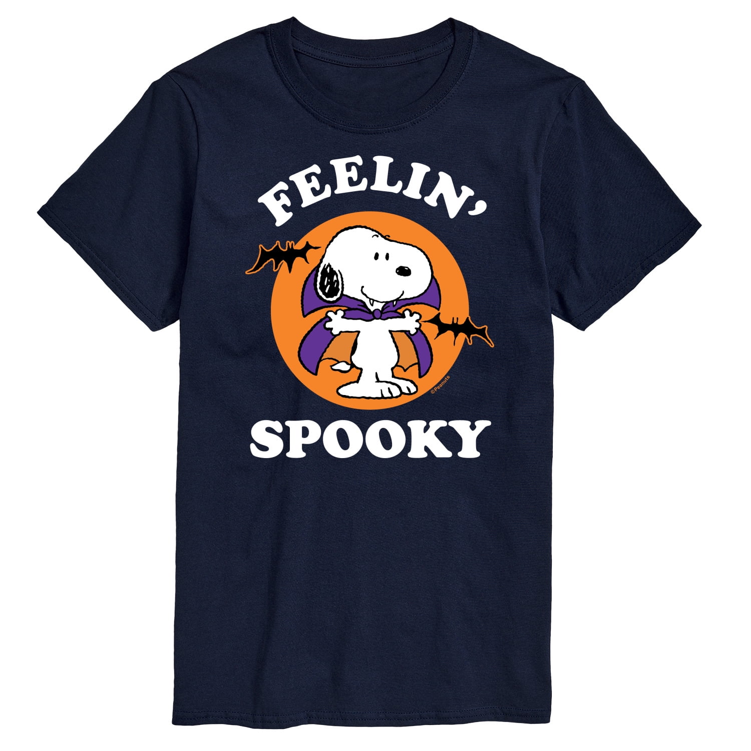 Peanuts - Feelin Spooky - Men's Short Sleeve Graphic T-Shirt - Walmart.com