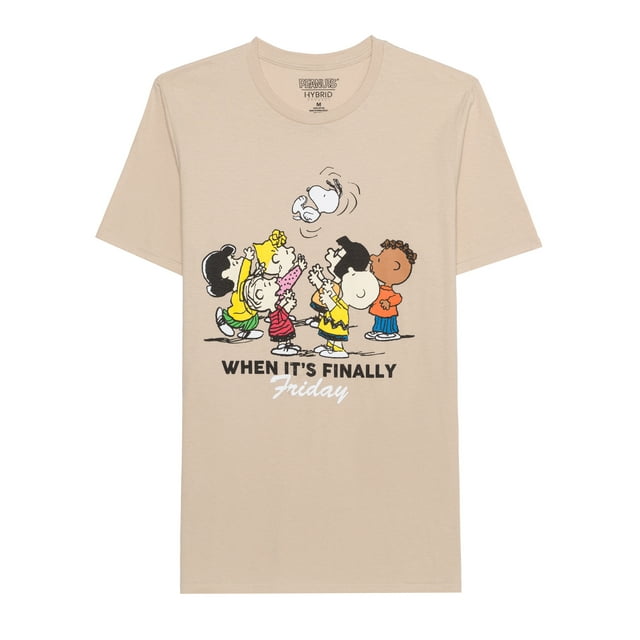 Peanuts Finally Friday Men's & Big Men's Graphic Tee with Short Sleeves, Sizes S-3XL - Walmart.com