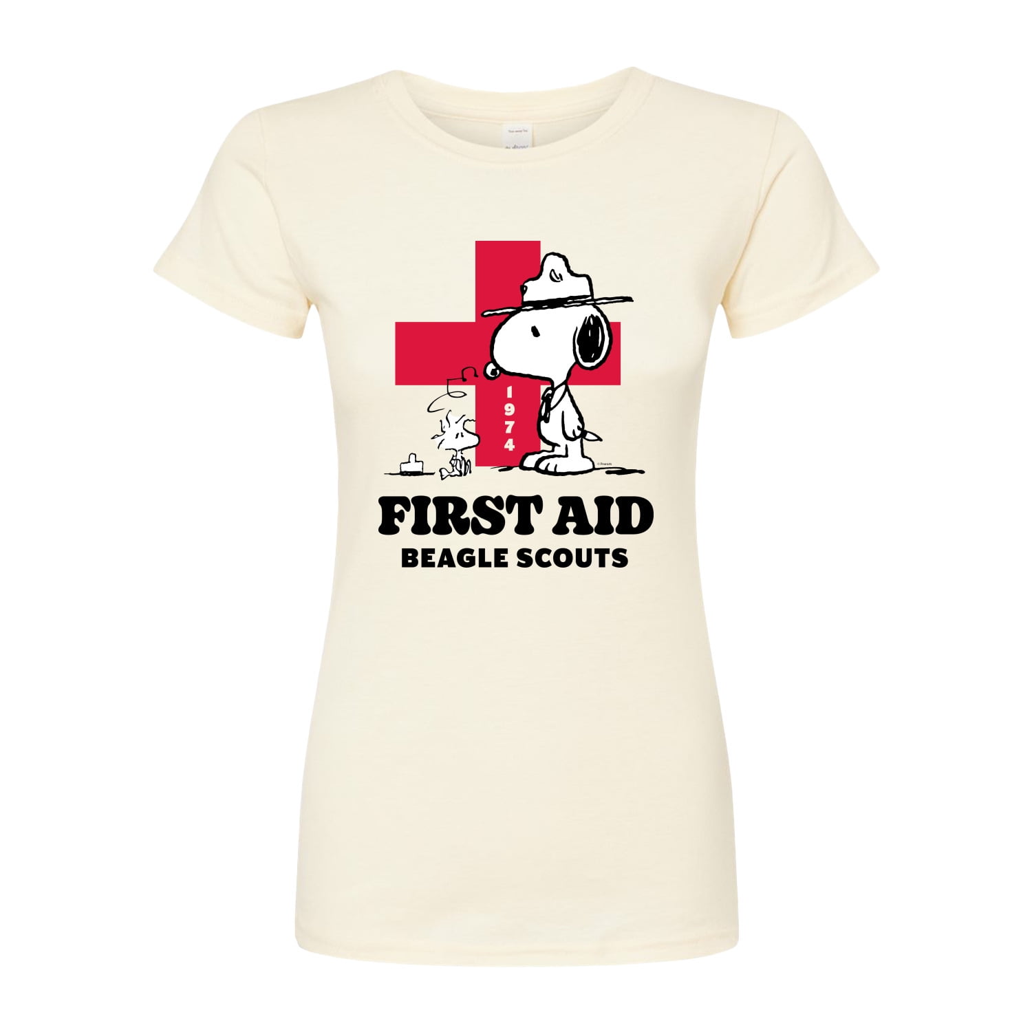 Peanuts - First Aid Beagle Scouts - Juniors Fitted Graphic T-Shirt ...