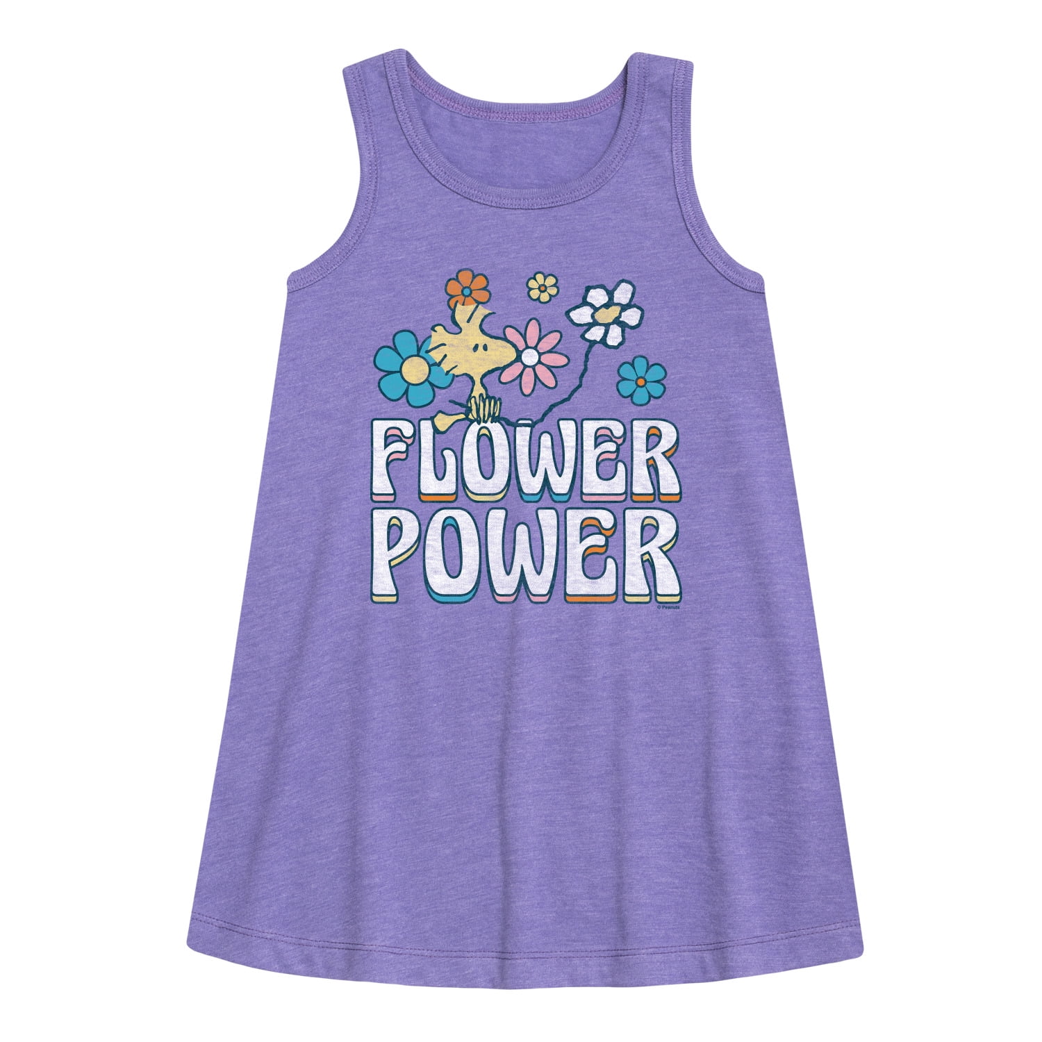 Peanuts - Flower Power - Toddler & Youth Girls A-line Dress - Walmart.com