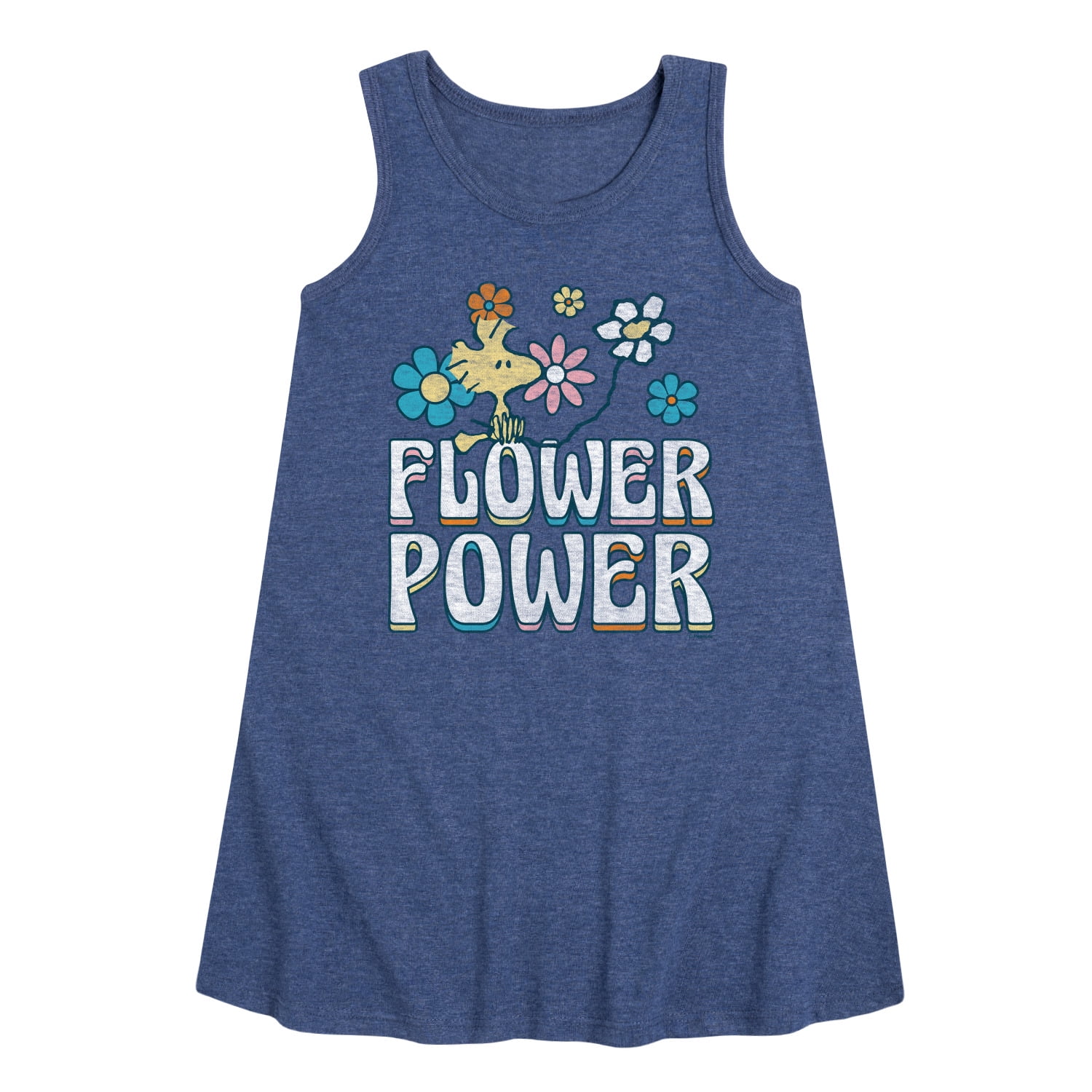 Peanuts - Flower Power - Toddler & Youth Girls A-line Dress - Walmart.com
