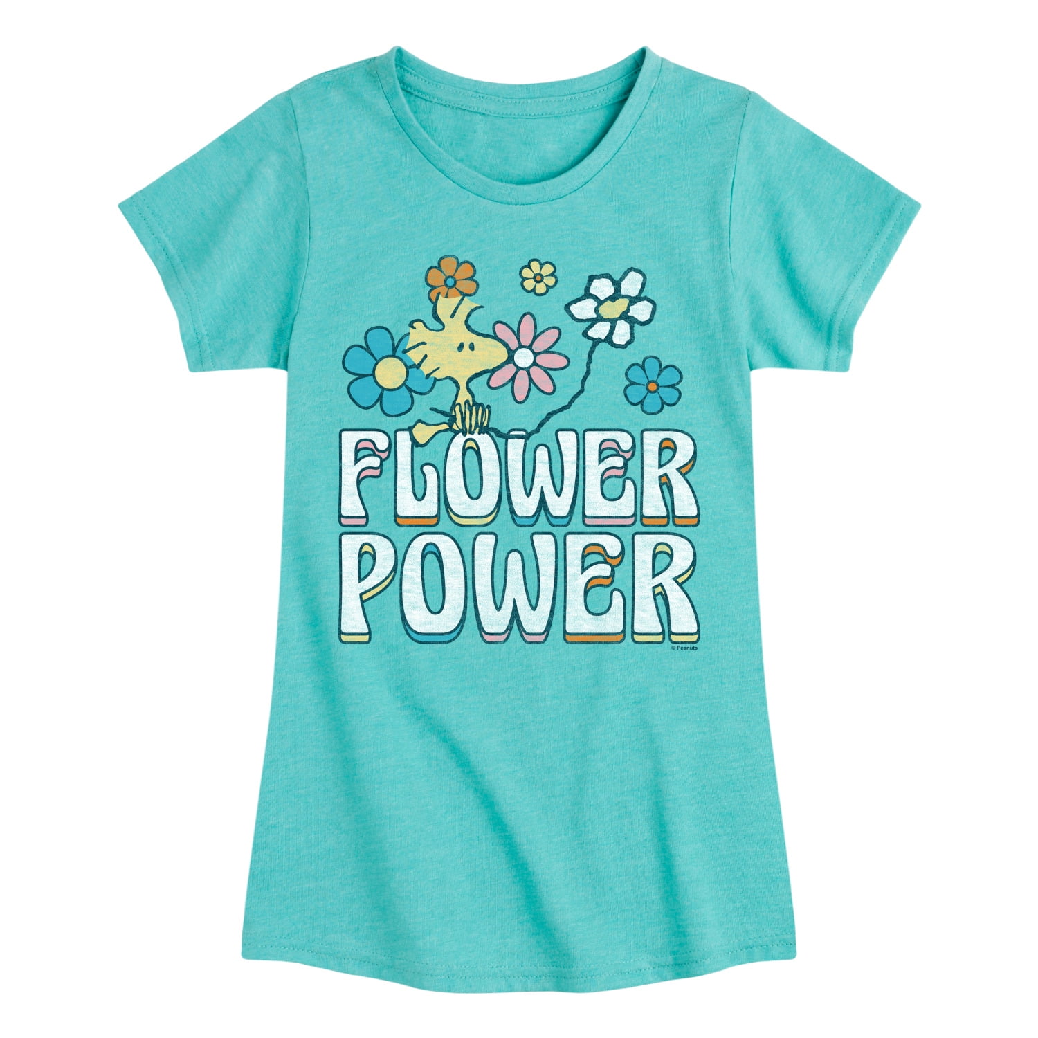 Peanuts - Flower Power - Toddler & Youth Girls Short Sleeve Graphic T ...