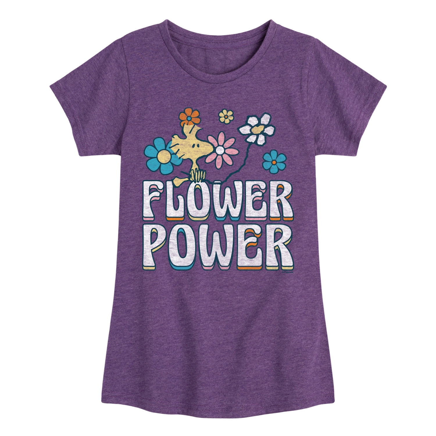Peanuts - Flower Power - Toddler & Youth Girls Short Sleeve Graphic T ...