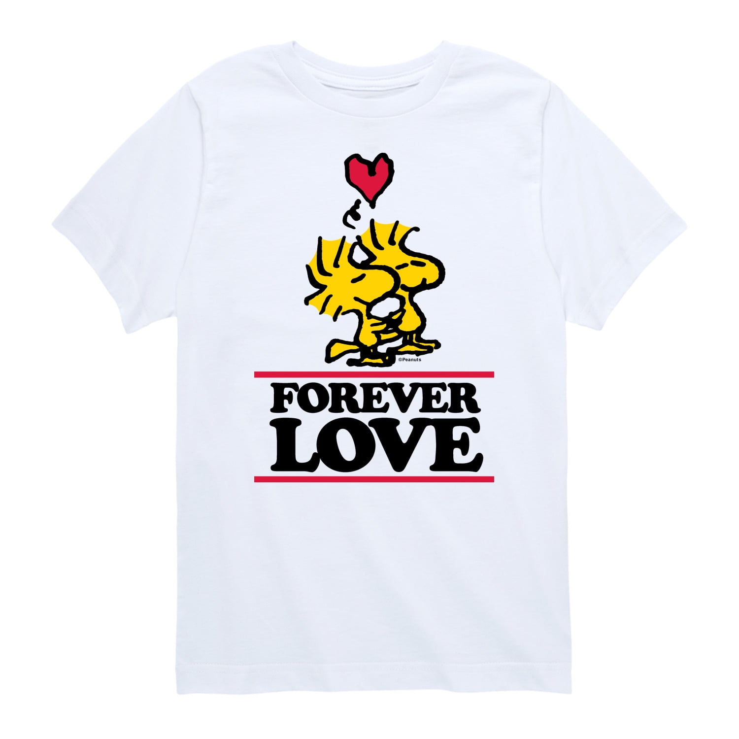 Peanuts - Forever Love - Toddler And Youth Short Sleeve Graphic T-Shirt ...