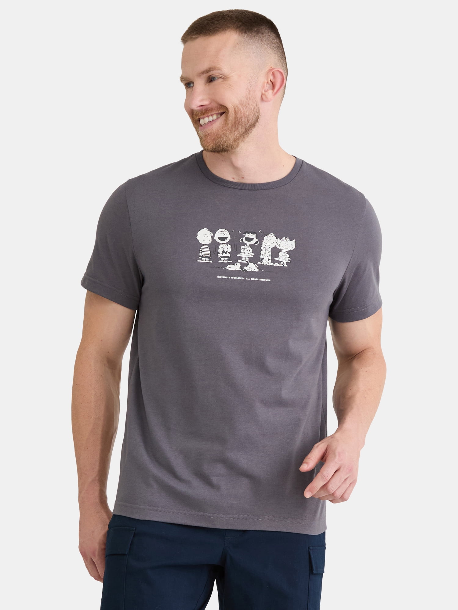 Peanuts Friend Check Mental Health Awareness Mens & Big Mens Graphic ...