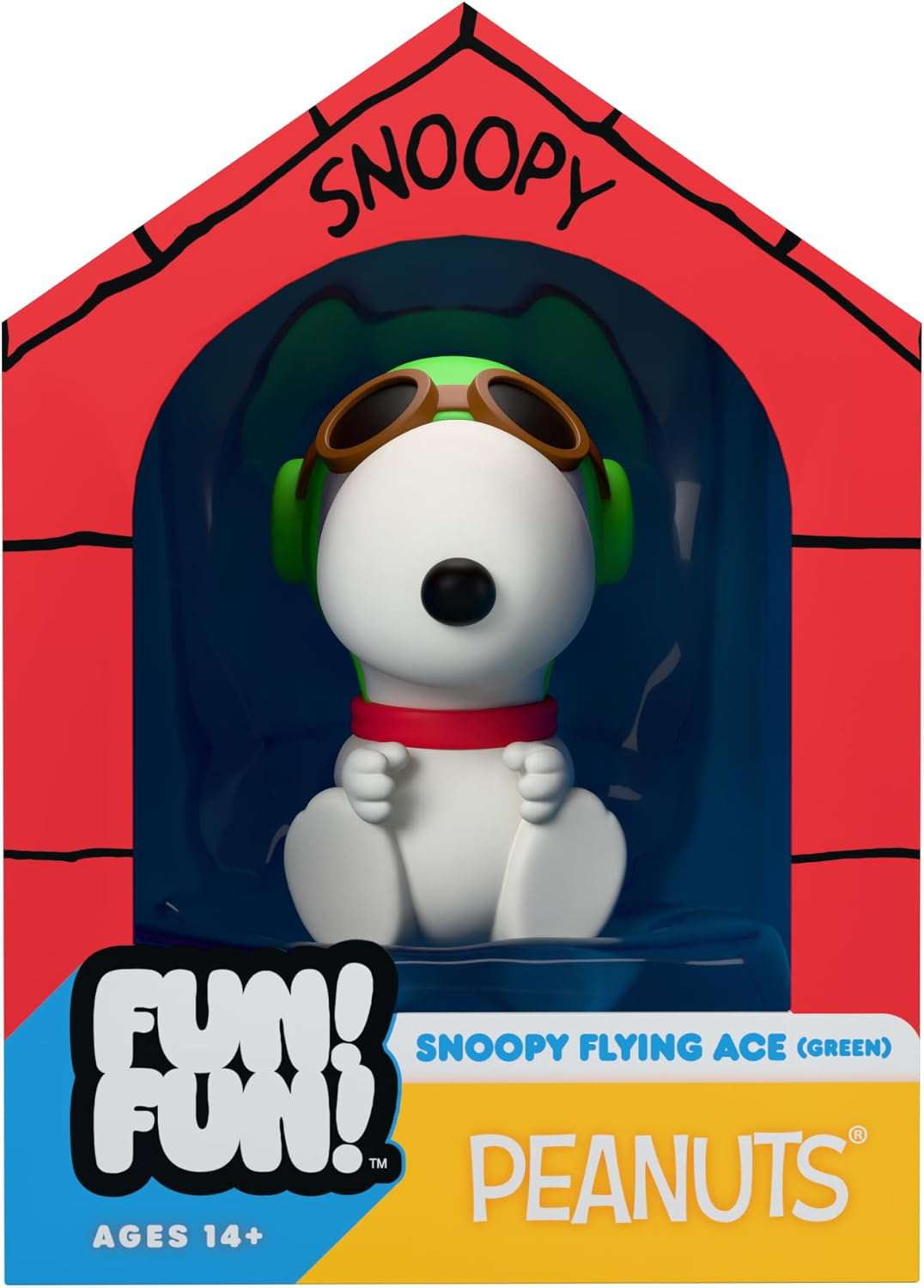 Peanuts Fun! Fun! Snoopy Action Figure [Green Hat Flying Ace] - Walmart.com
