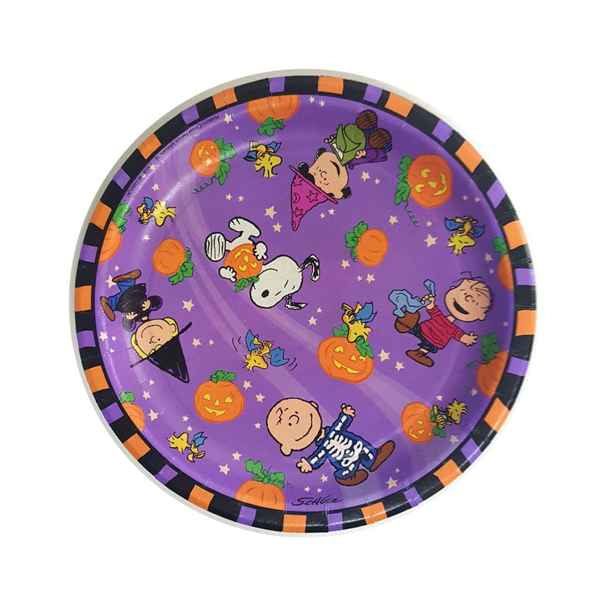Peanuts Gang Halloween Paper Dinner Plates 8-3/4" Set of 8 - Walmart.com