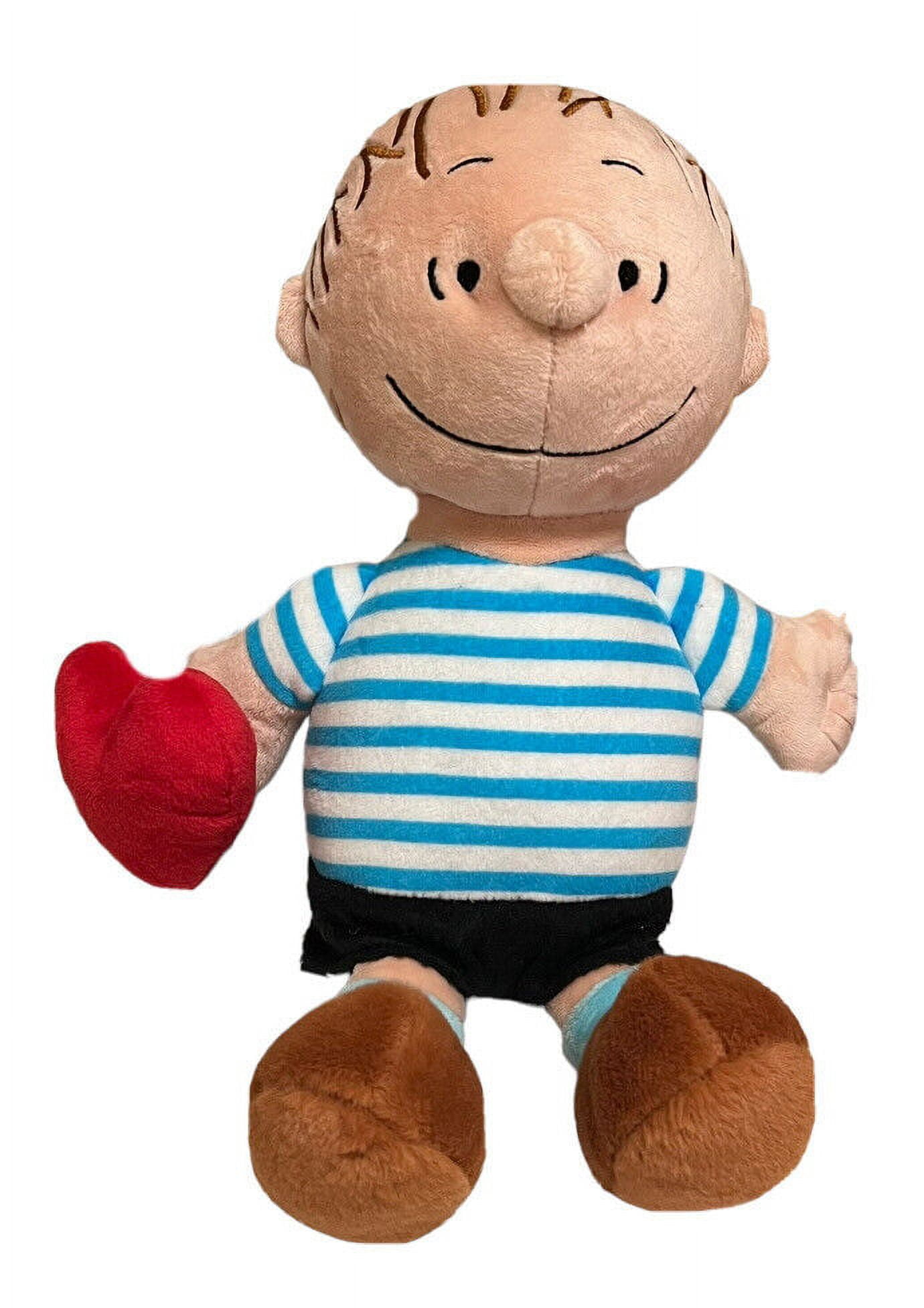 Peanuts Gang Linus Heart Love Valentine’s Plush Doll 12” Blue Boy Rare ...
