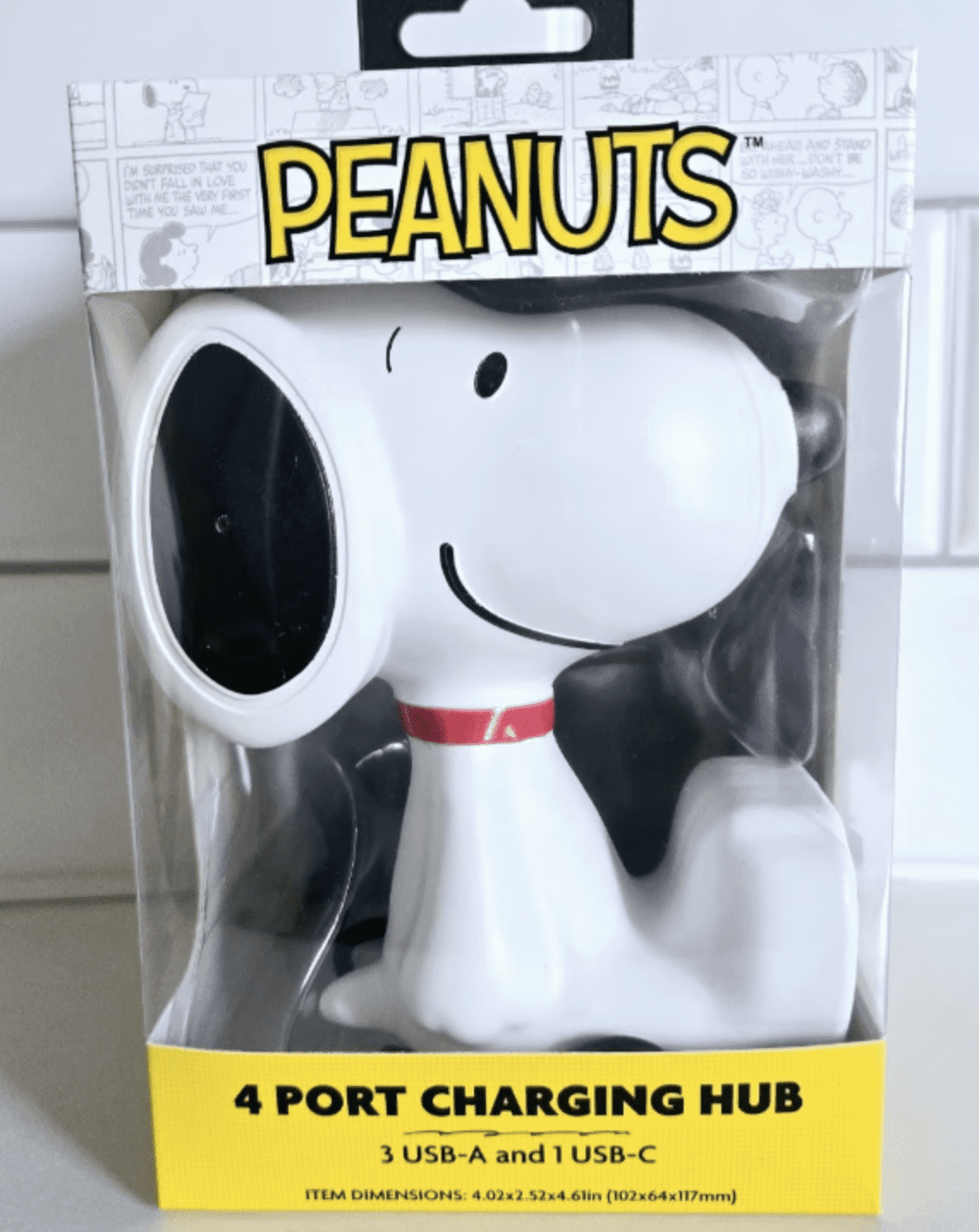 Peanuts Gang Snoopy 4 Port Charging Hub 3 USB A and 1 USB C - Walmart.com