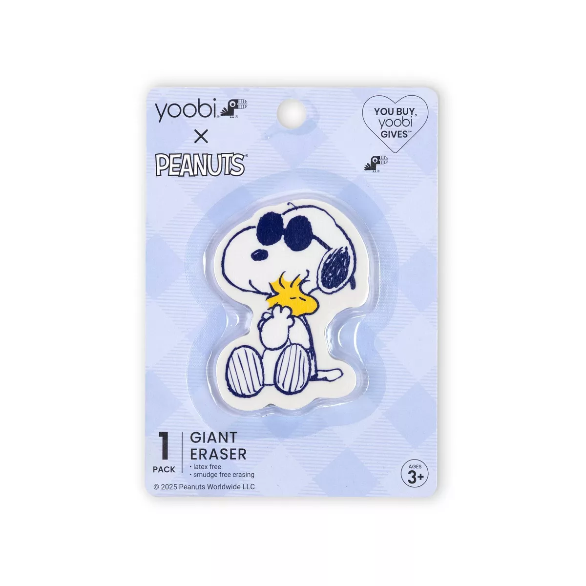 Peanuts Giant Eraser Joe Cool Woodstock - Walmart.com