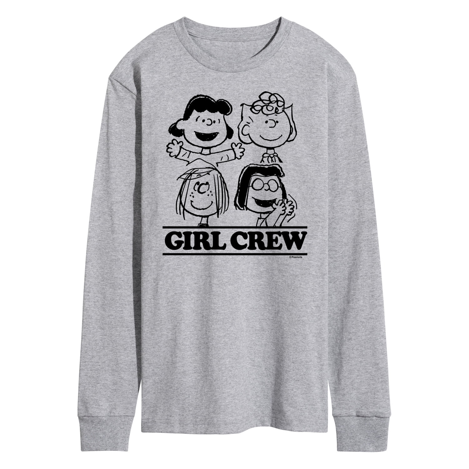 Peanuts - Girl Crew - Men's Long Sleeve T-Shirt - Walmart.com