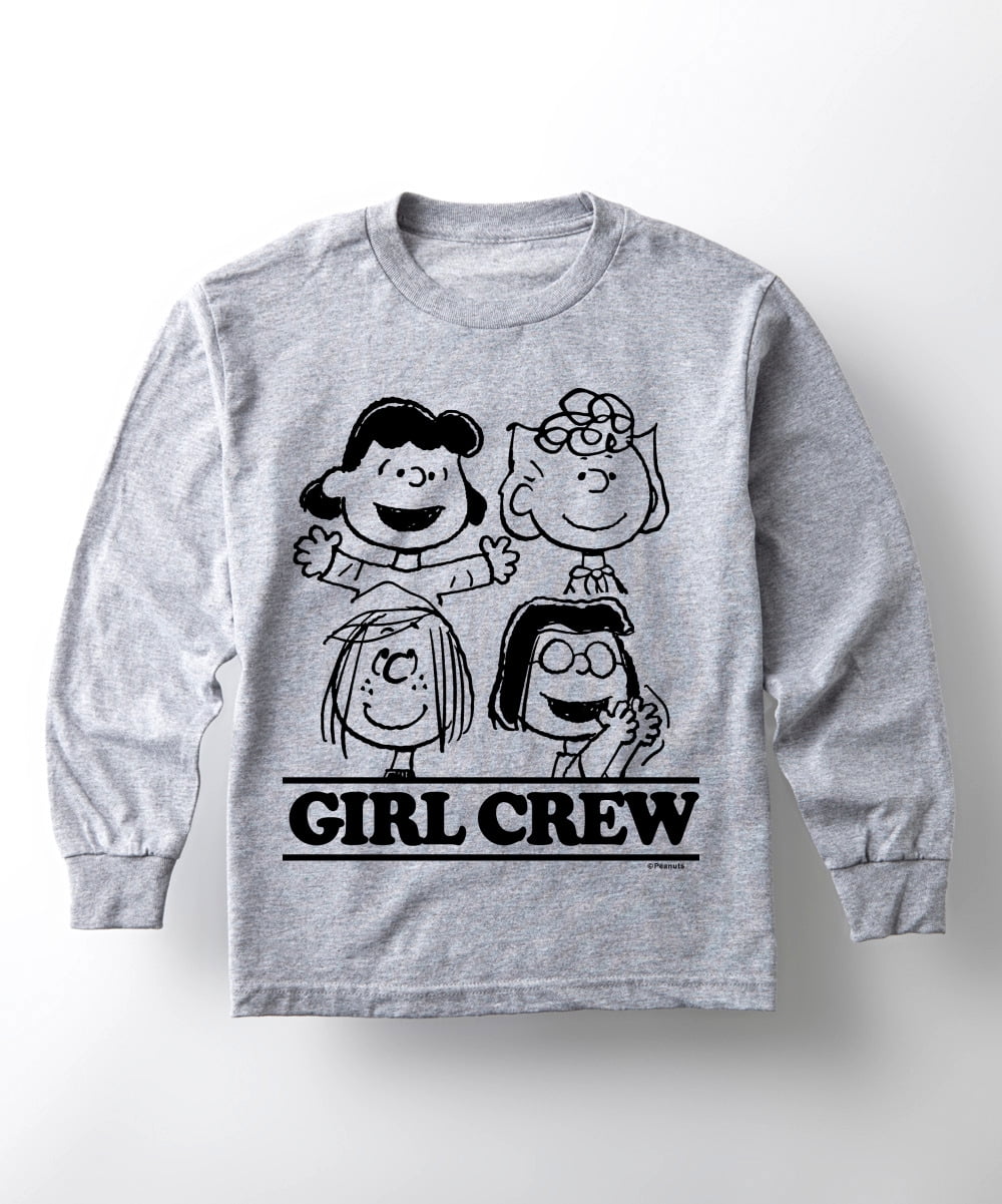 Peanuts - Girl Crew - Toddler And Youth Long Sleeve Graphic T-Shirt ...