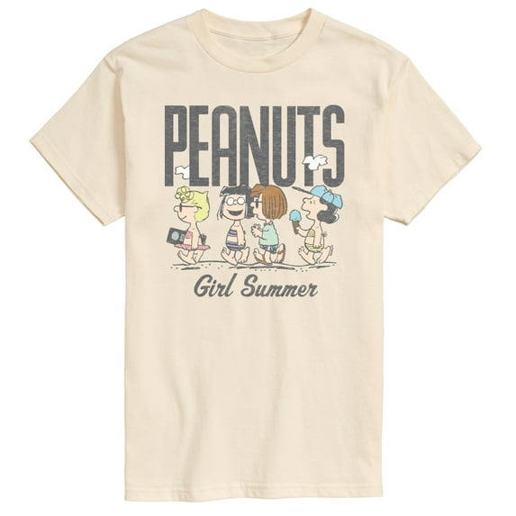 Peanuts - Girl Summer - Men's Short Sleeve Graphic T-Shirt - Walmart.com