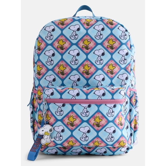 Peanuts Kids' 17" Print Laptop Backpack, Blue - Walmart.com