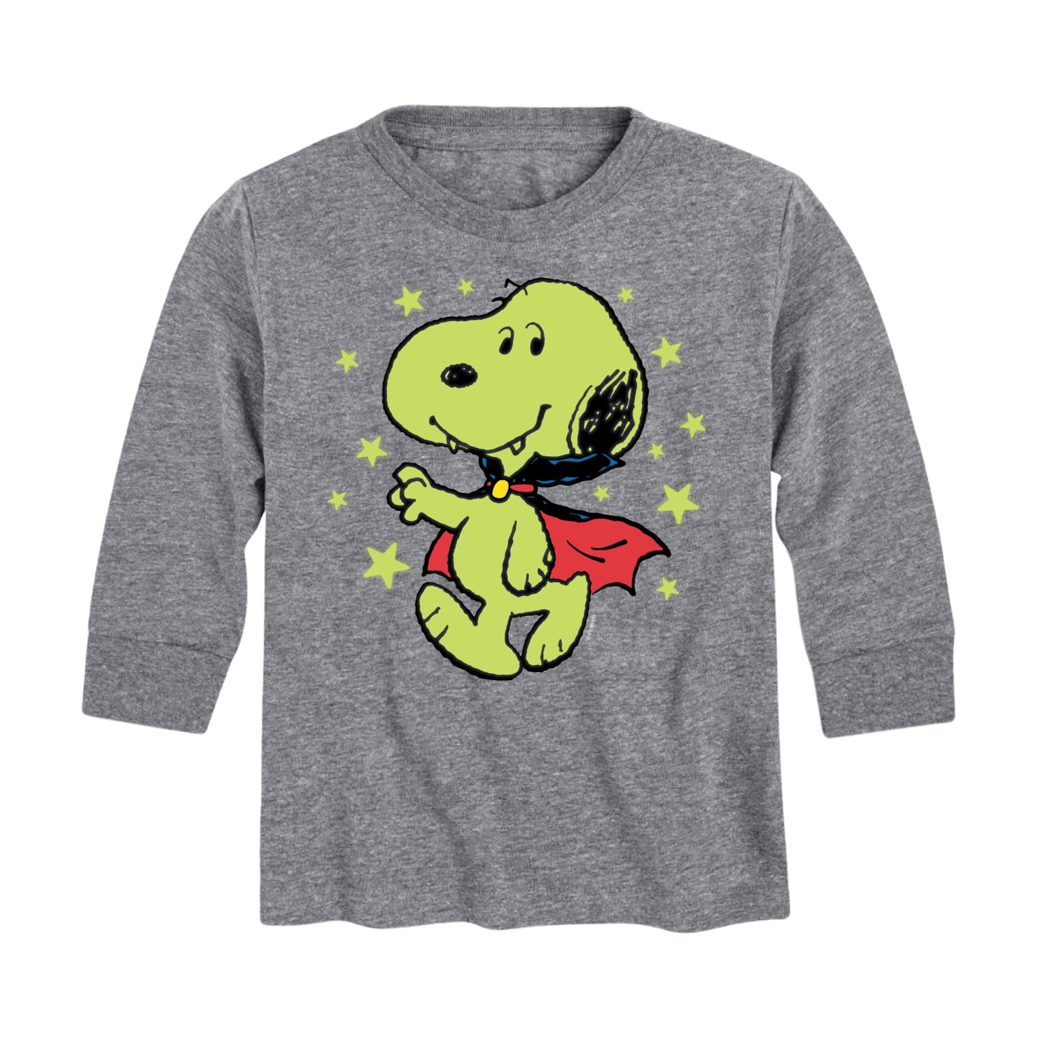 Peanuts - Glow In The Dark Snoopy - Toddler And Youth Long Sleeve ...