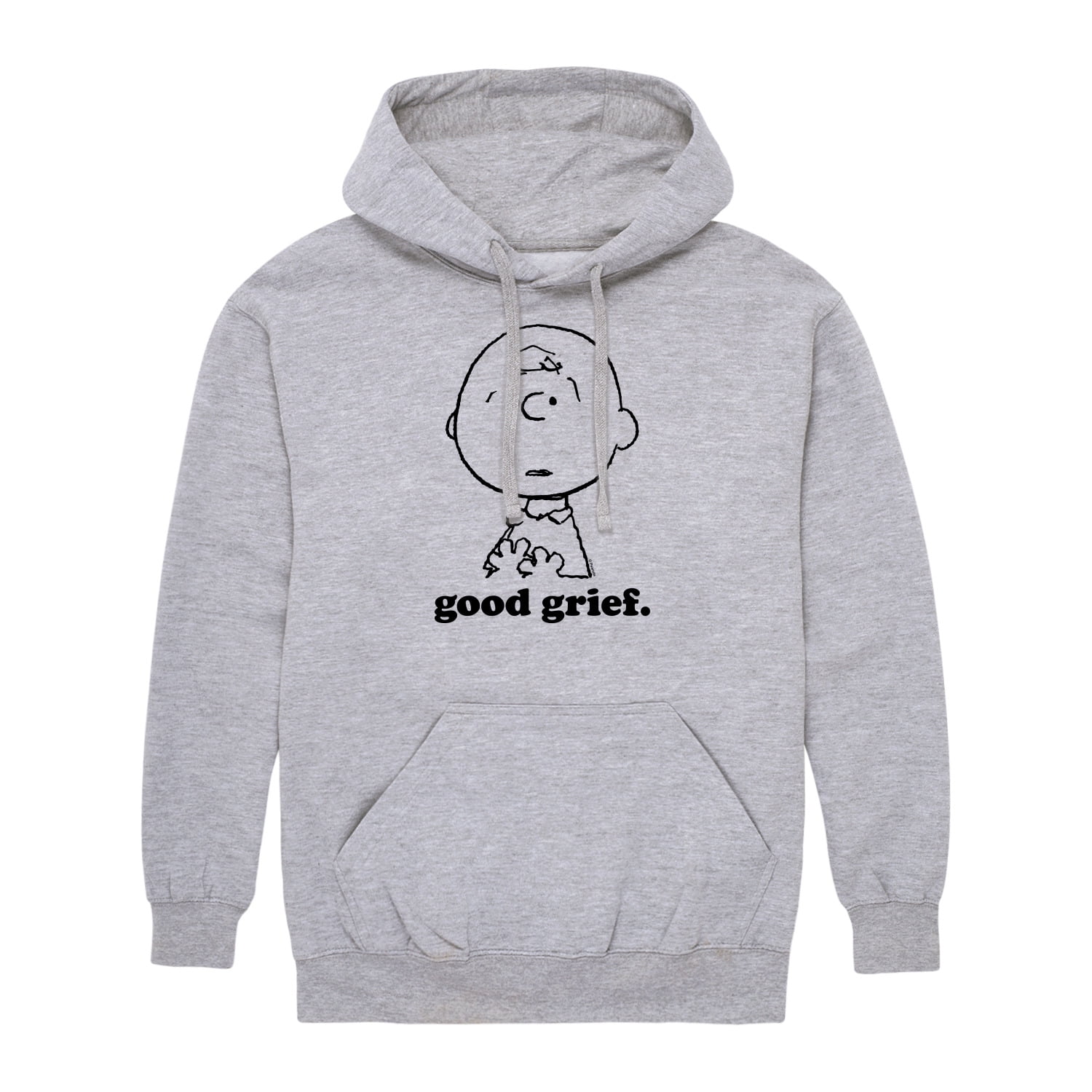 Peanuts - Good Grief Charlie Brown Face - Men's Pullover Hoodie ...