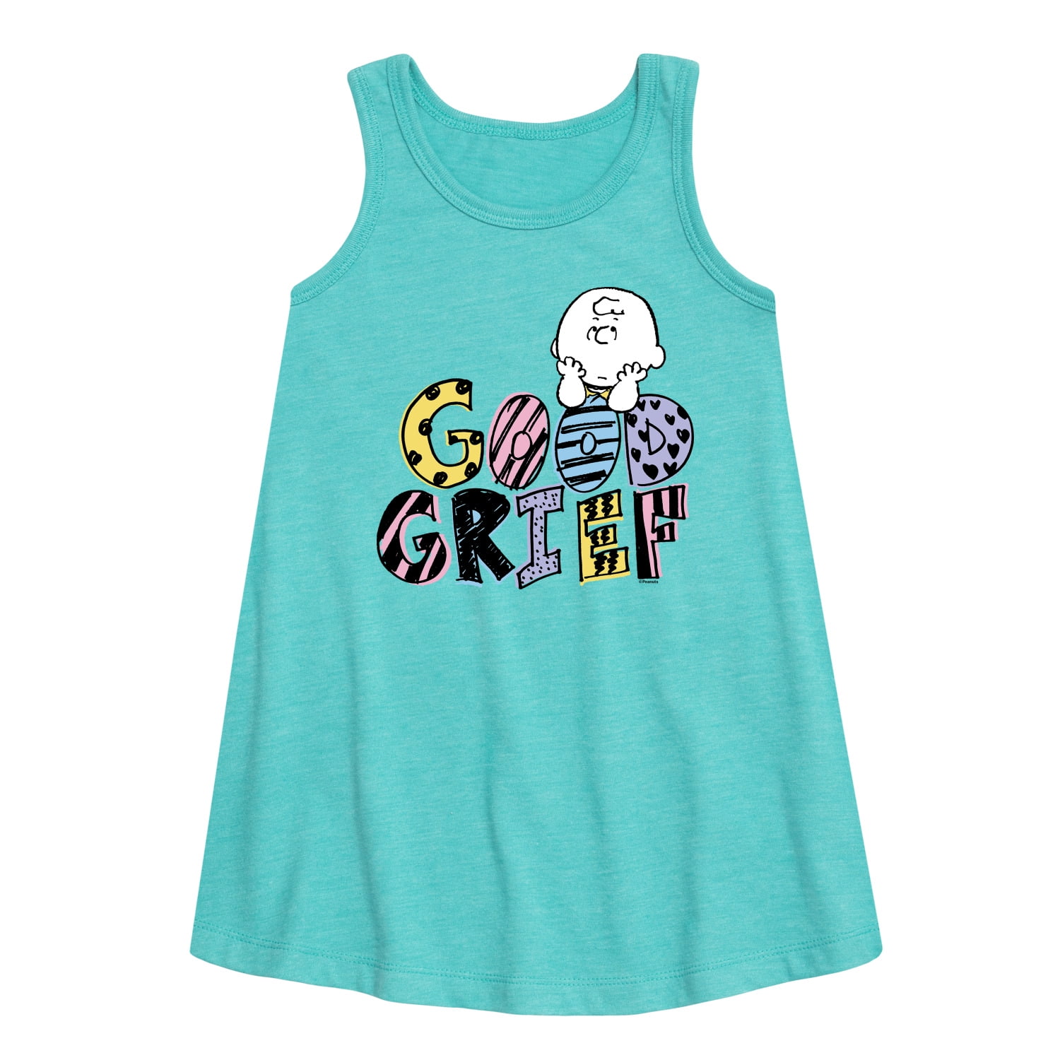 Peanuts - Good Grief Charlie Brown - Youth Girls A-line Dress - Walmart.com