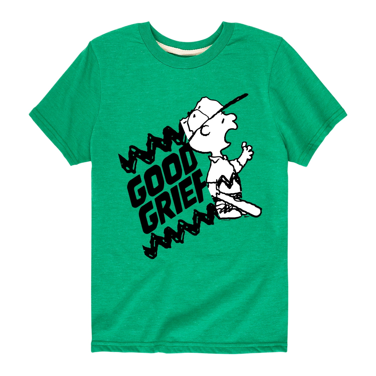 Peanuts - Good Grief Split - Toddler And Youth Short Sleeve Graphic T ...