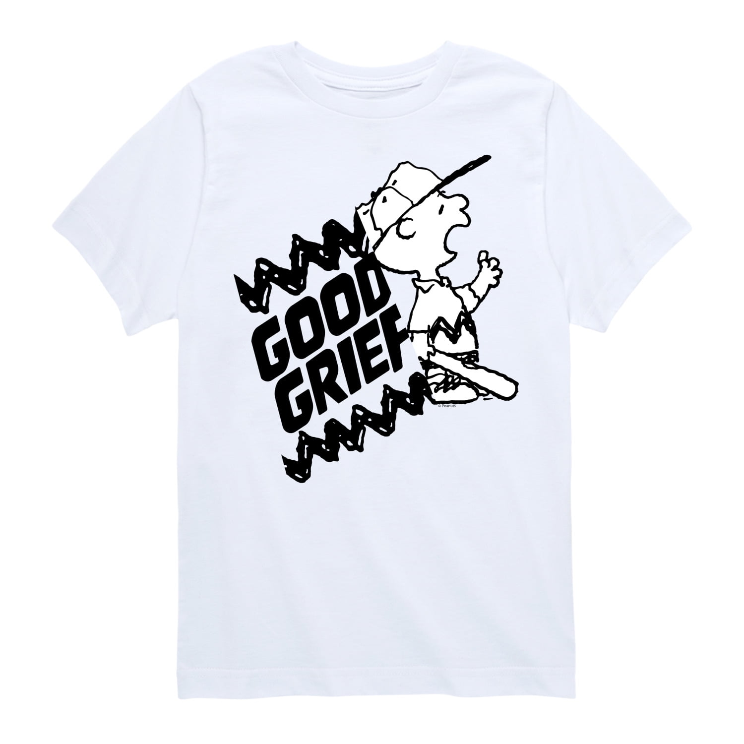 Peanuts - Good Grief Split - Toddler And Youth Short Sleeve Graphic T ...