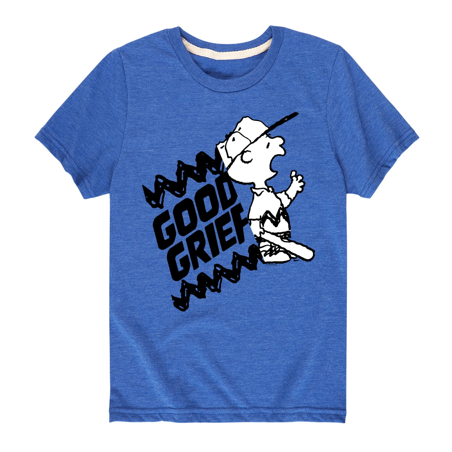 Peanuts - Good Grief Split - Toddler And Youth Short Sleeve Graphic T ...