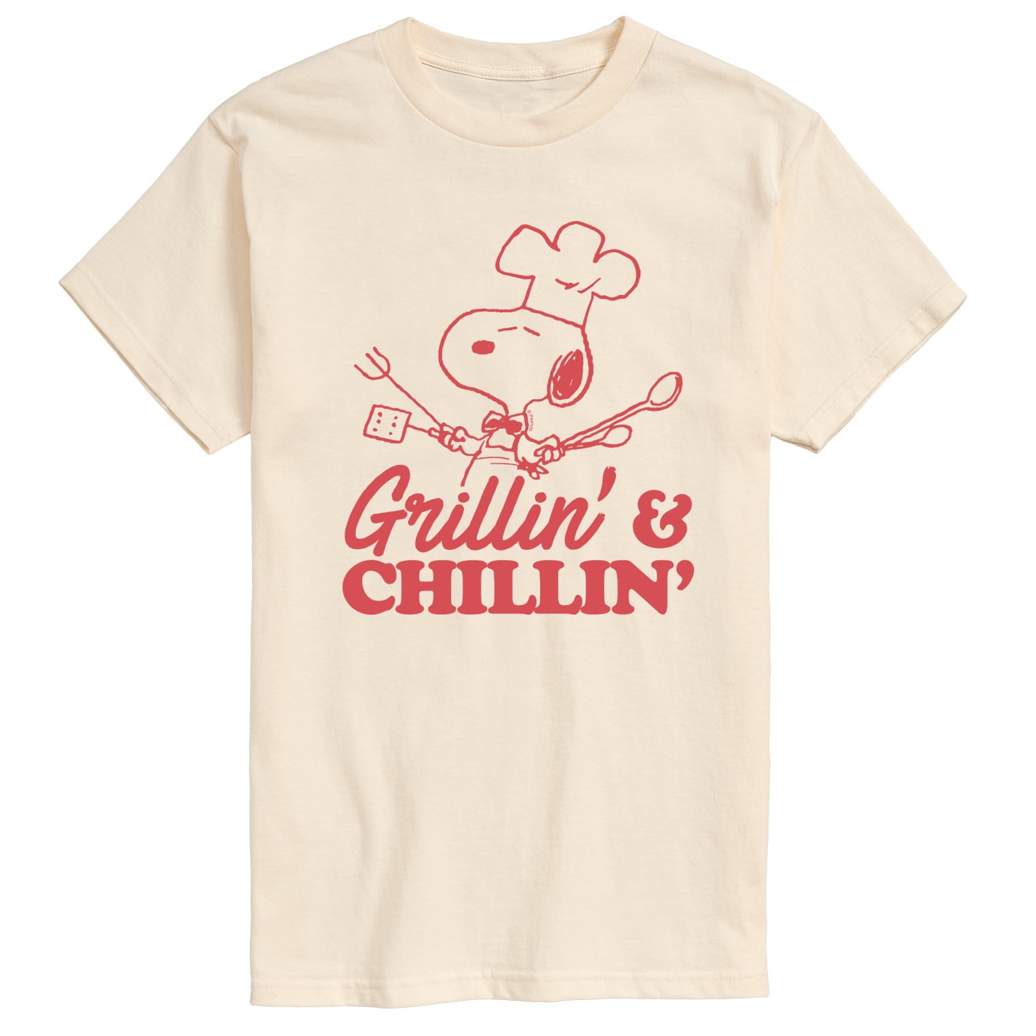 Peanuts - Grillin And Chillin - Men's Short Sleeve Graphic T-Shirt ...