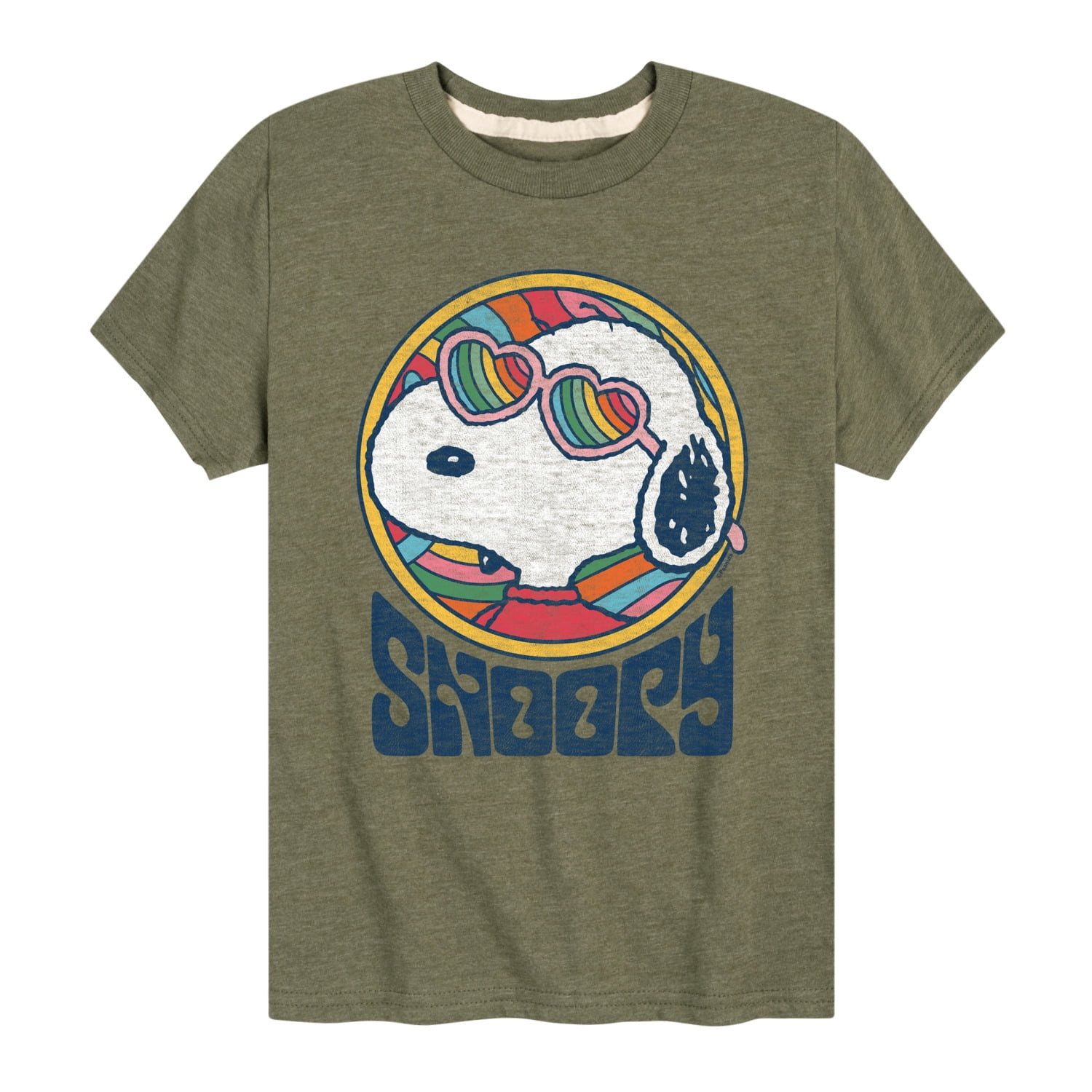 Peanuts - Groovy Snoopy - Toddler And Youth Short Sleeve Graphic T ...