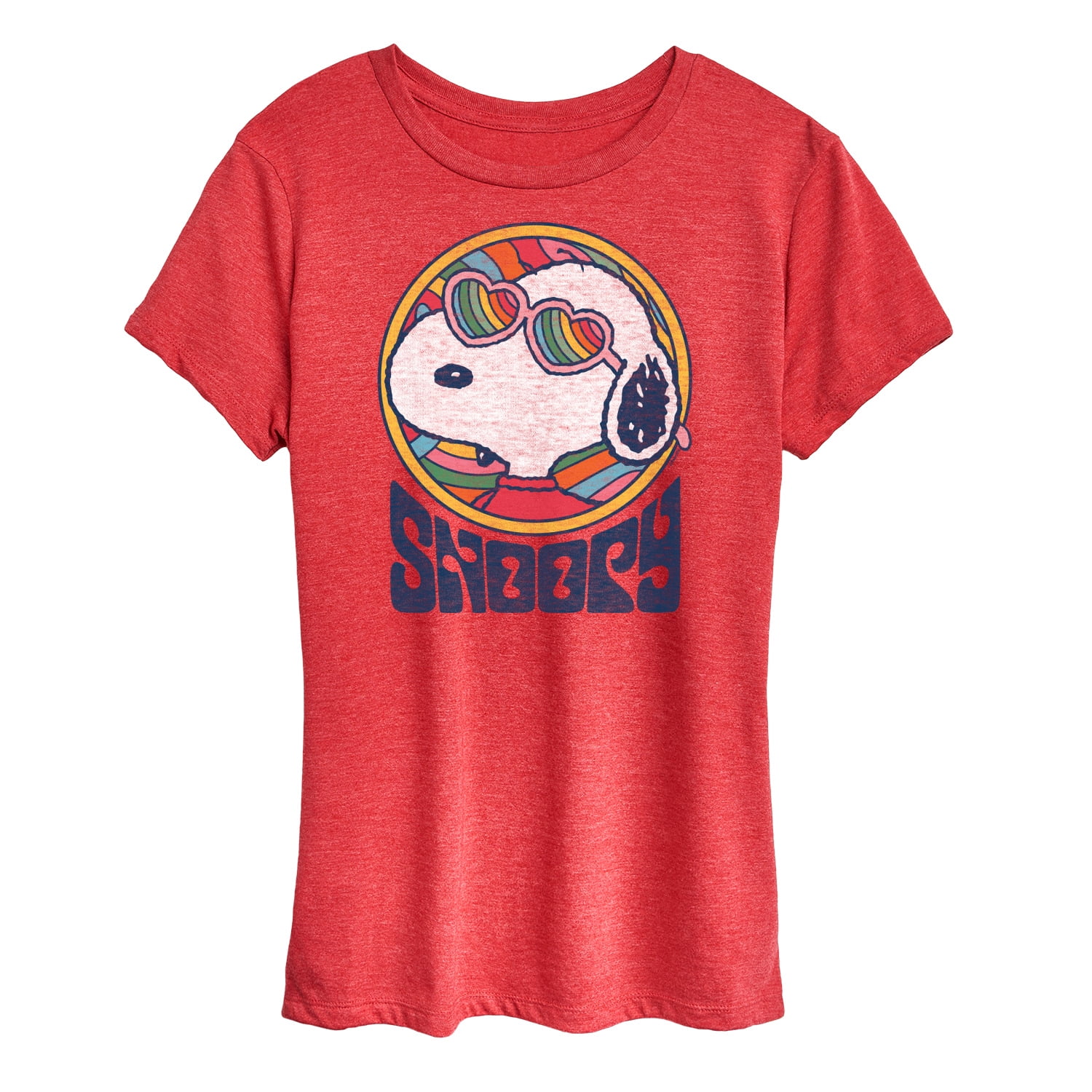 Peanuts - Groovy Snoopy - Women's Short Sleeve Graphic T-Shirt ...