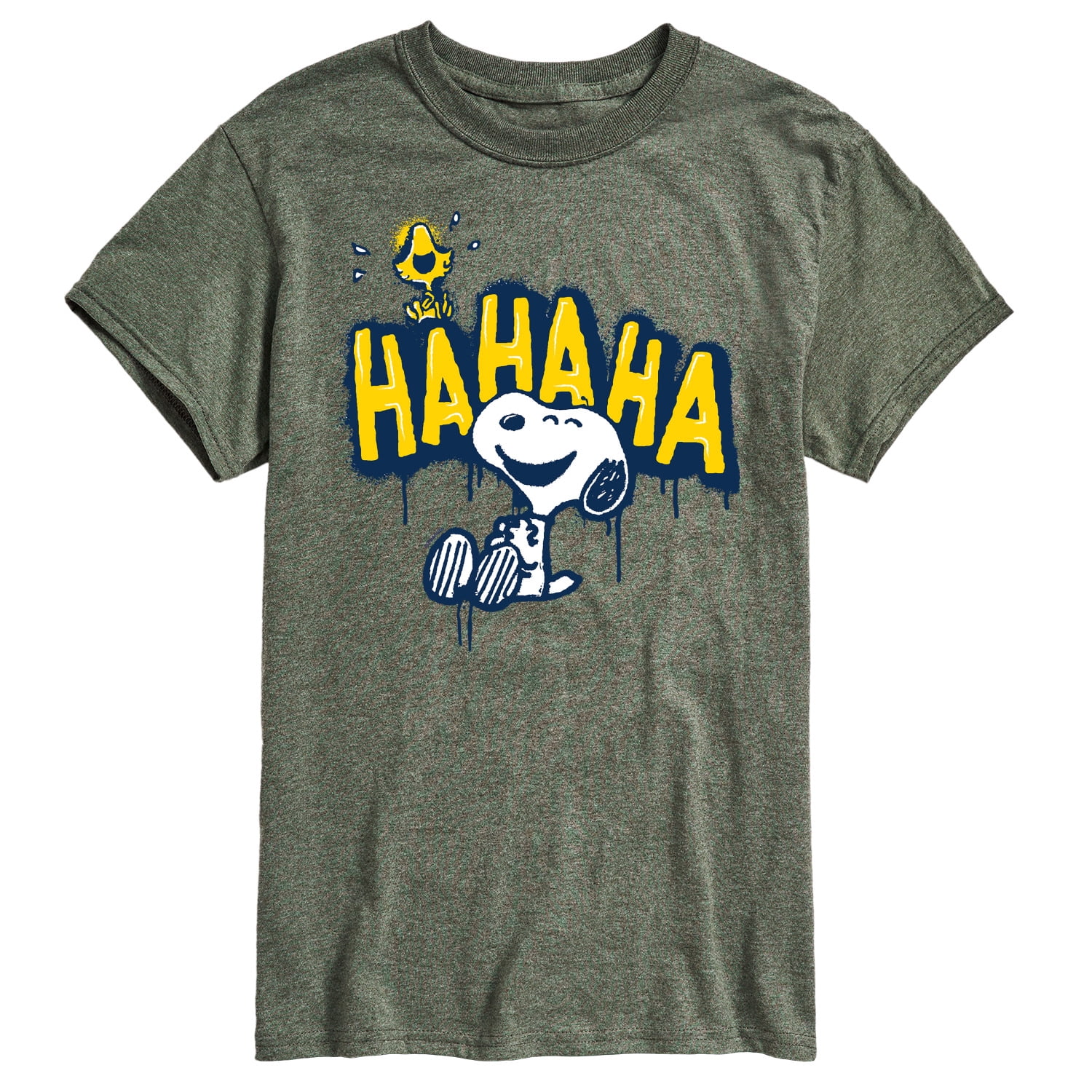 Peanuts - Ha Ha Graffiti - Men's Short Sleeve Graphic T-Shirt - Walmart.com
