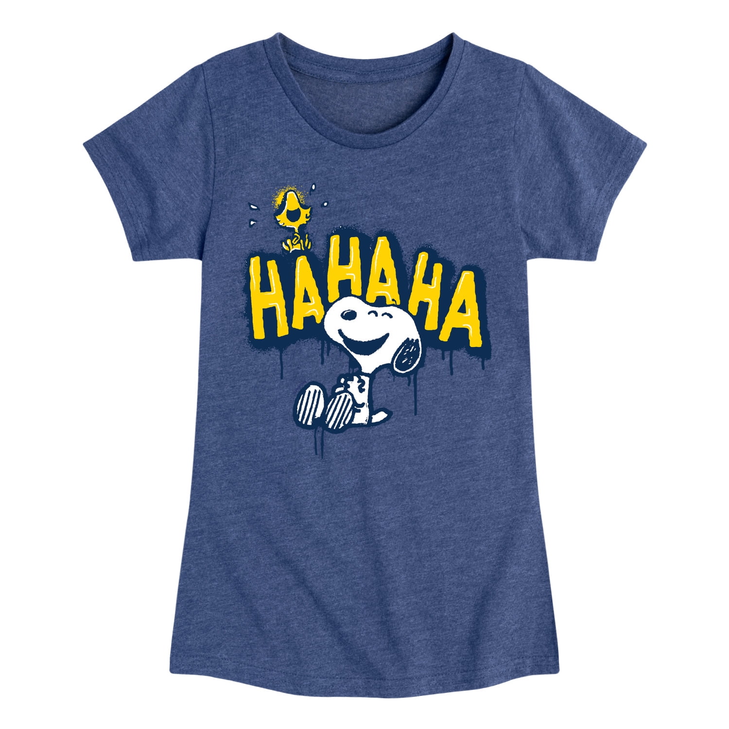 Peanuts - Ha Ha Graffiti - Toddler And Youth Girls Short Sleeve Graphic ...