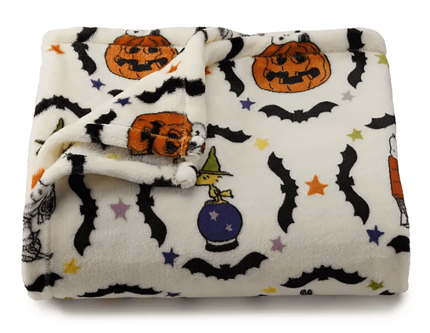 Peanuts Halloween Fleece Throw Blanket, Snoopy & Woodstock, 60" x 72 ...