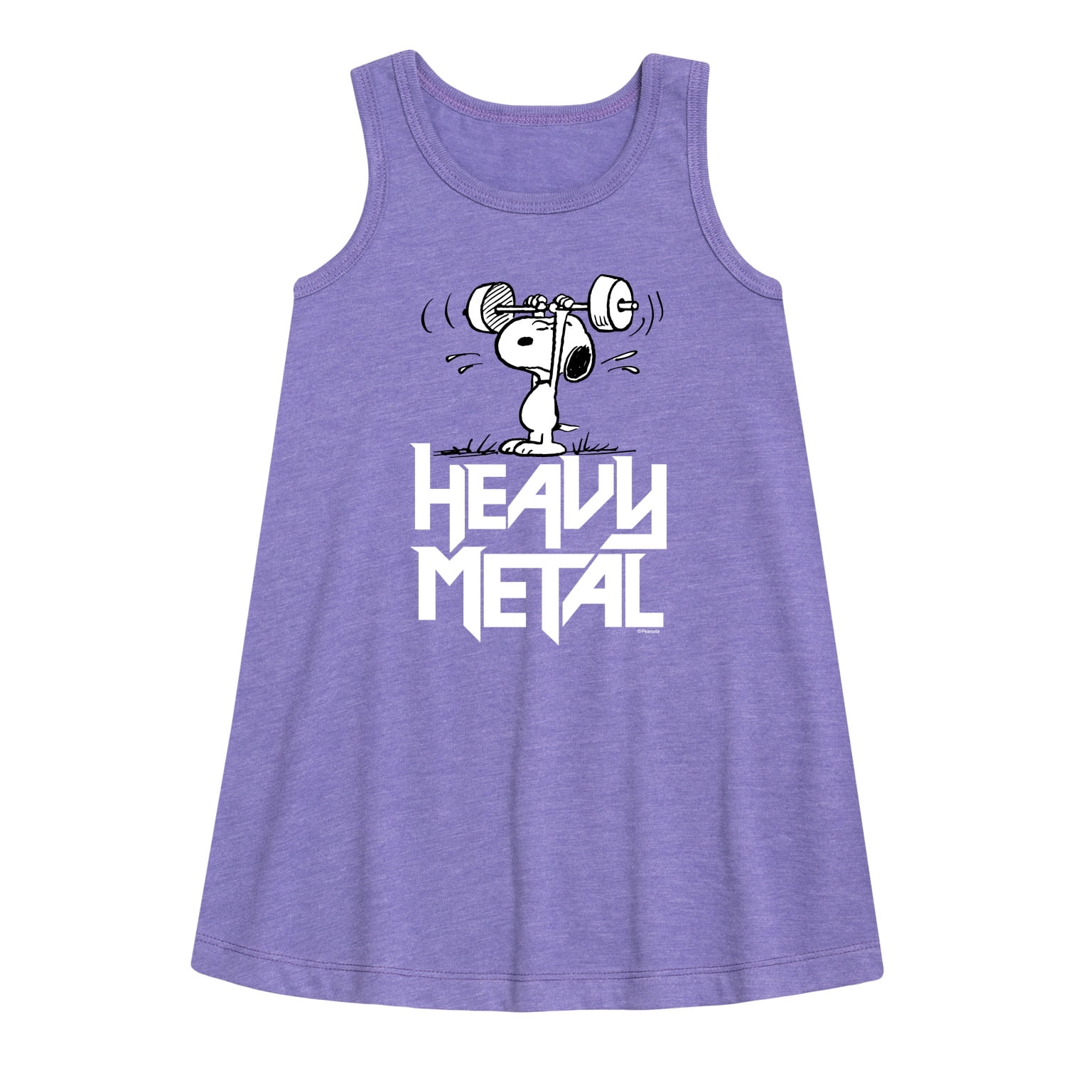 Peanuts - Heavy Metal Snoopy - Toddler and Youth Girls A-line Dress ...