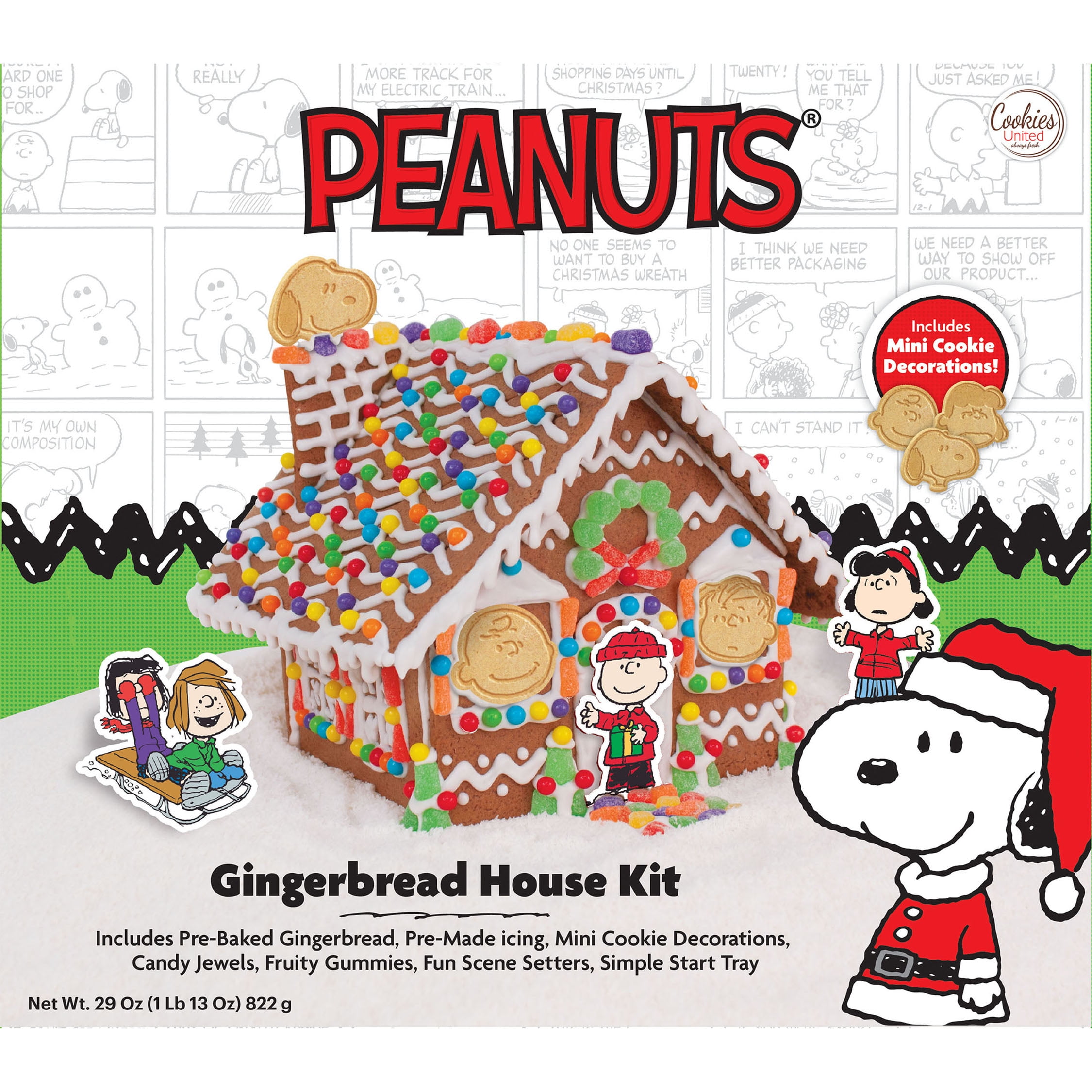 Peanuts Holiday Gingerbread House Kit, 29 oz, 1 Count Deals and Price ...