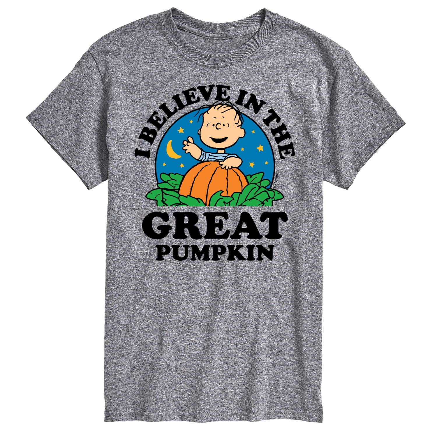 Peanuts - I Believe In The Great Pumpkin - Men's Short Sleeve Graphic T-Shirt - Walmart.com
