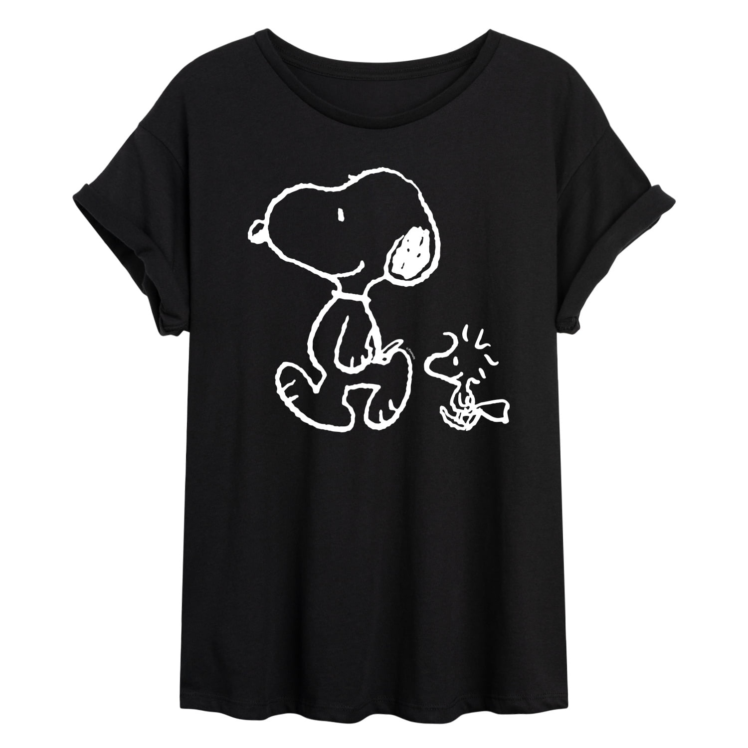 Peanuts - I'll Follow You - Snoopy & Woodstock - Juniors Ideal Flowy ...