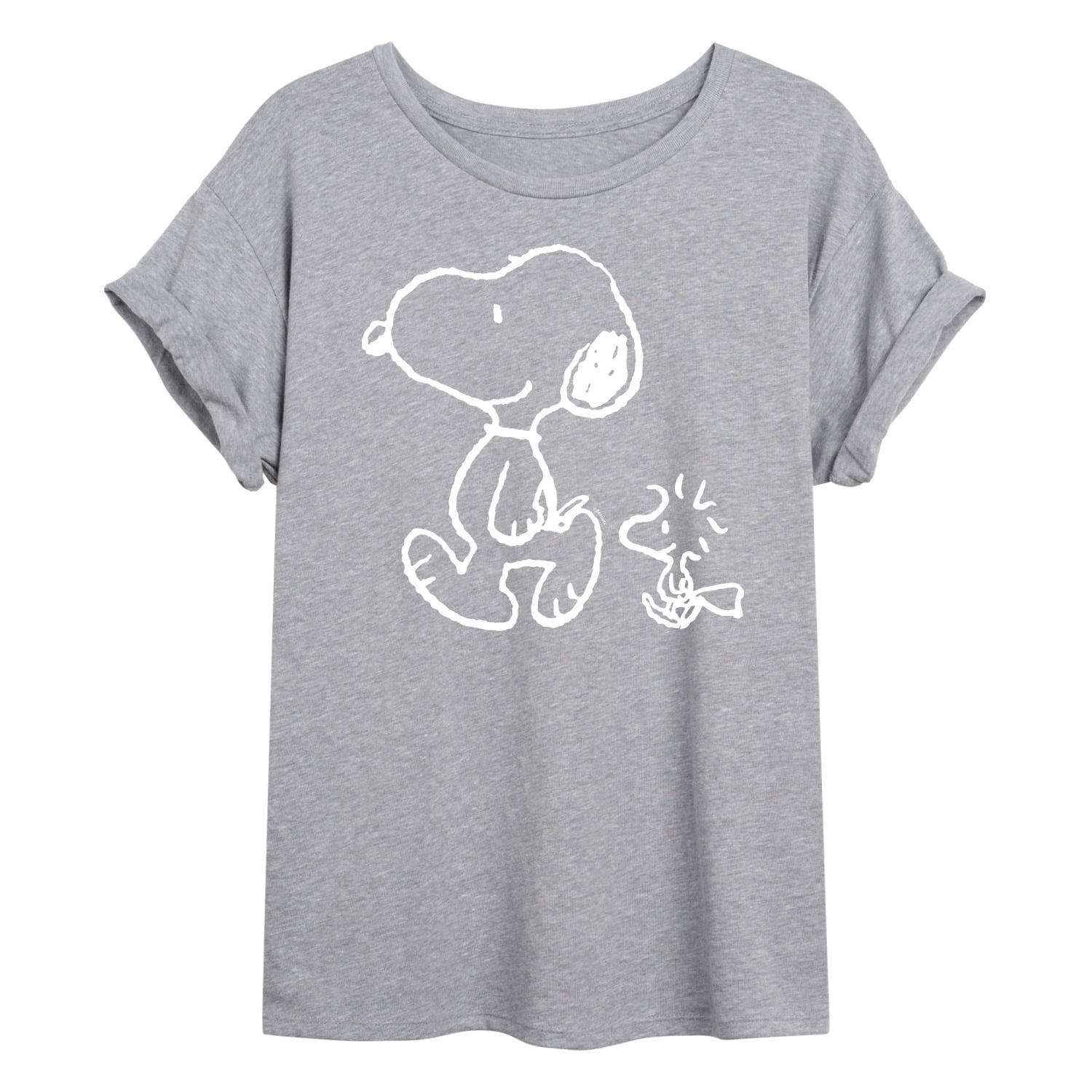 Peanuts - I'll Follow You - Snoopy & Woodstock - Juniors Ideal Flowy ...