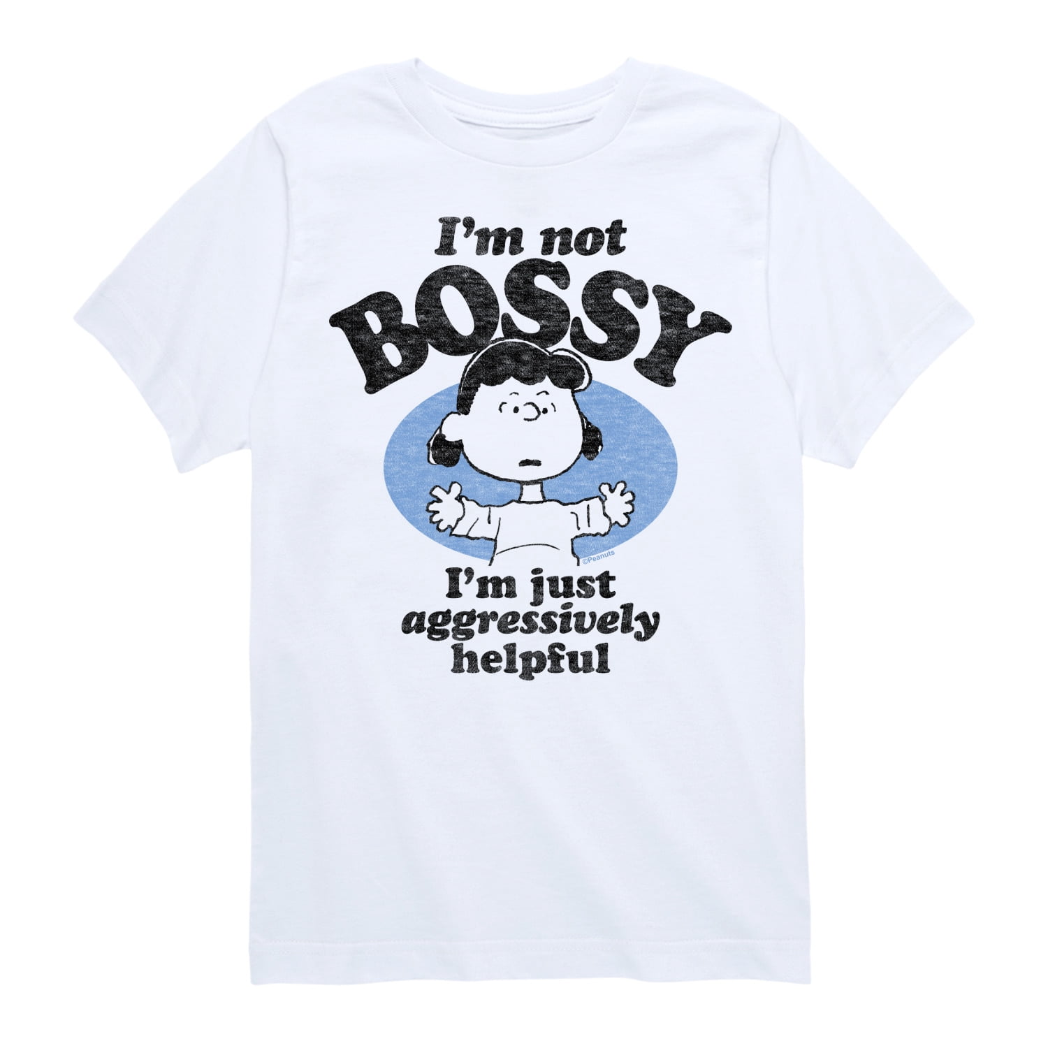 Peanuts - Im Not Bossy - Toddler And Youth Short Sleeve Tee - Walmart.com