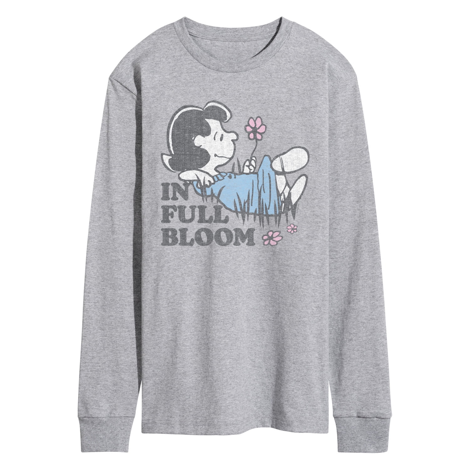 Peanuts - In Full Bloom Lucy - Men's Long Sleeve Graphic T-Shirt ...