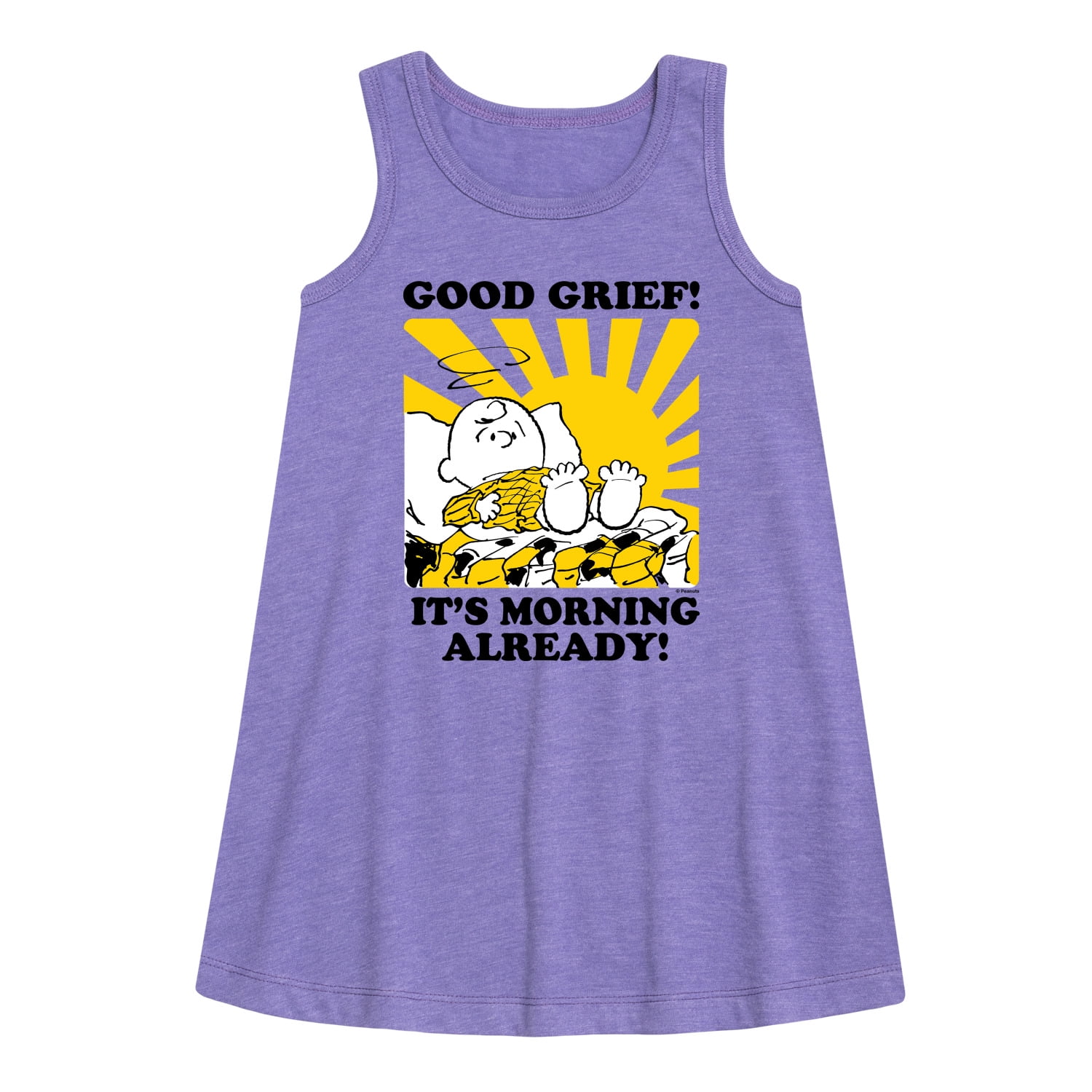 Peanuts - Its Morning Already - Toddler & Youth Girls A-line Dress ...