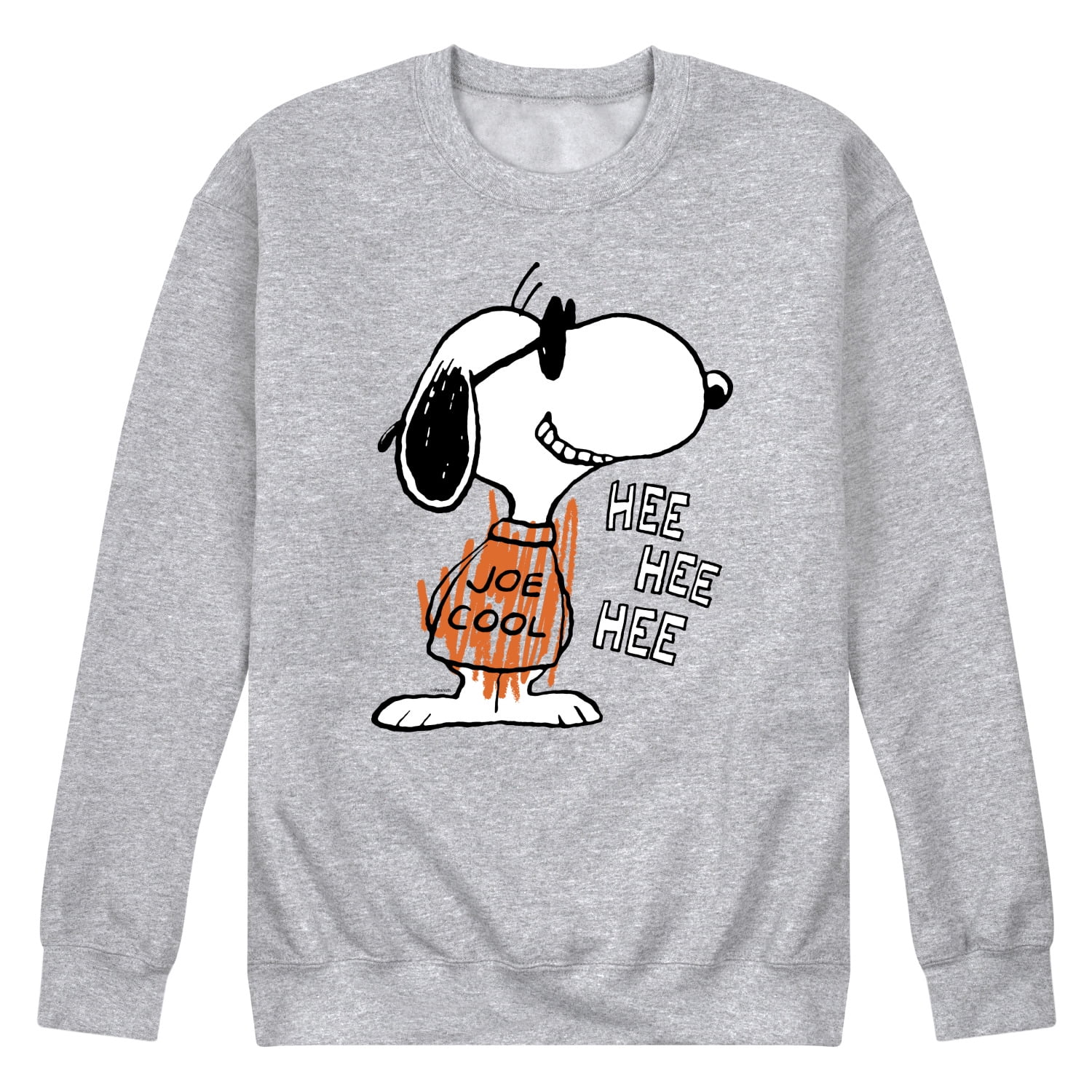 Peanuts - Joe Cool Hee Hee Hee - Men's Crew Neck Fleece Pullover ...