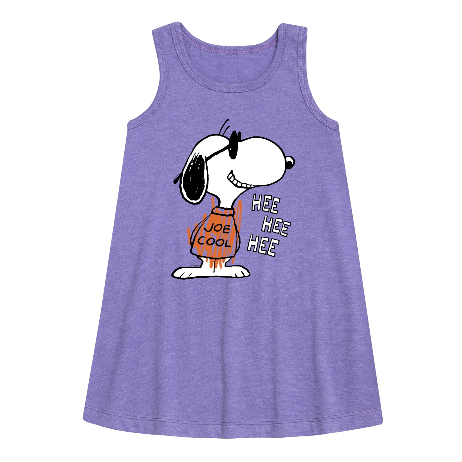 Peanuts - Joe Cool Hee Hee Hee - Youth Girls A-line Dress - Walmart.com