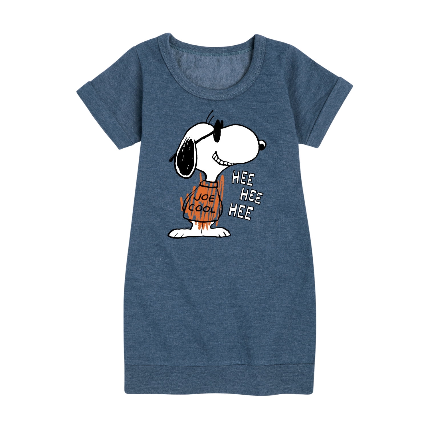Peanuts - Joe Cool Hee Hee Hee - Youth Girls Fleece Dress - Walmart.com