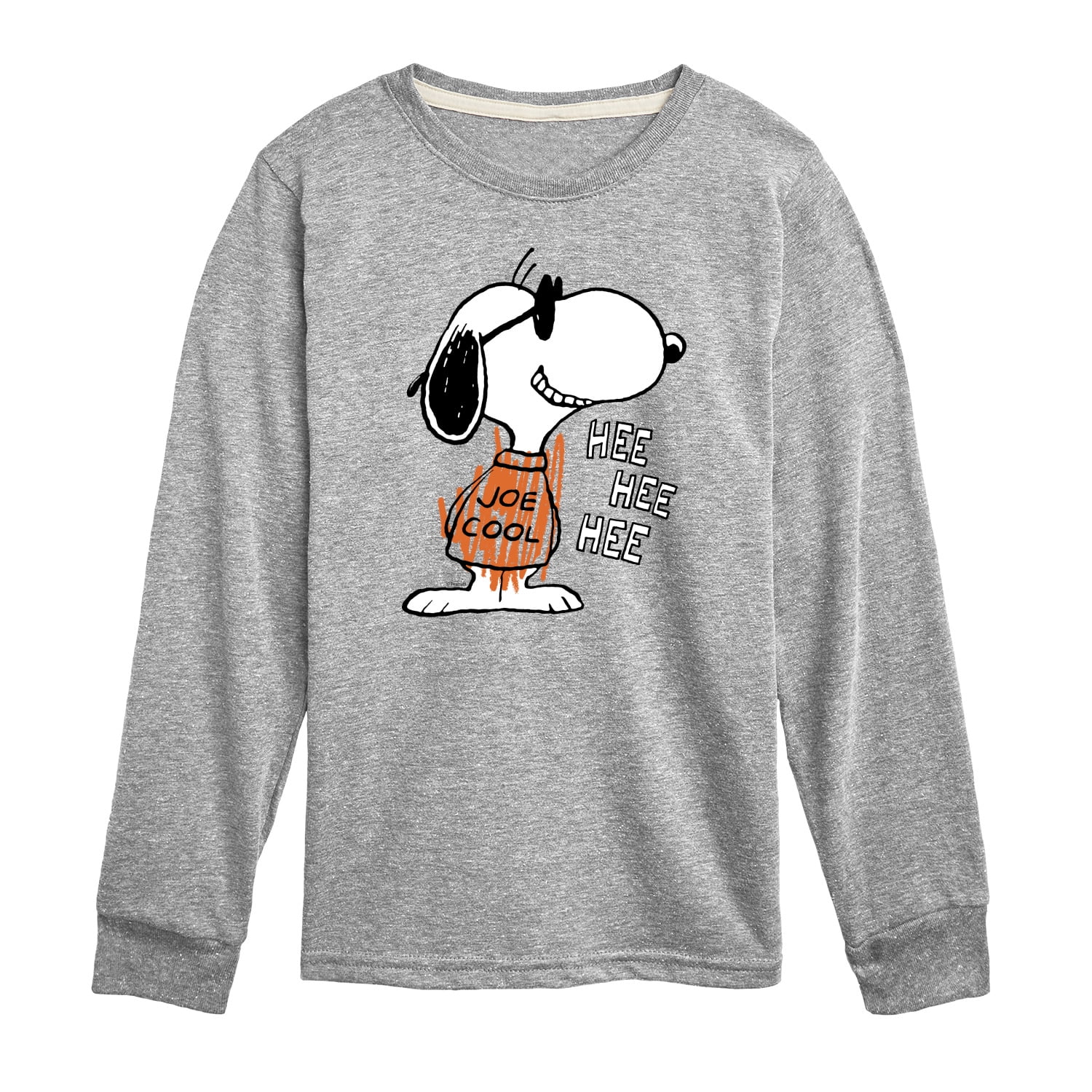 Peanuts - Joe Cool Hee Hee Hee - Youth Long Sleeve Tee - Walmart.com