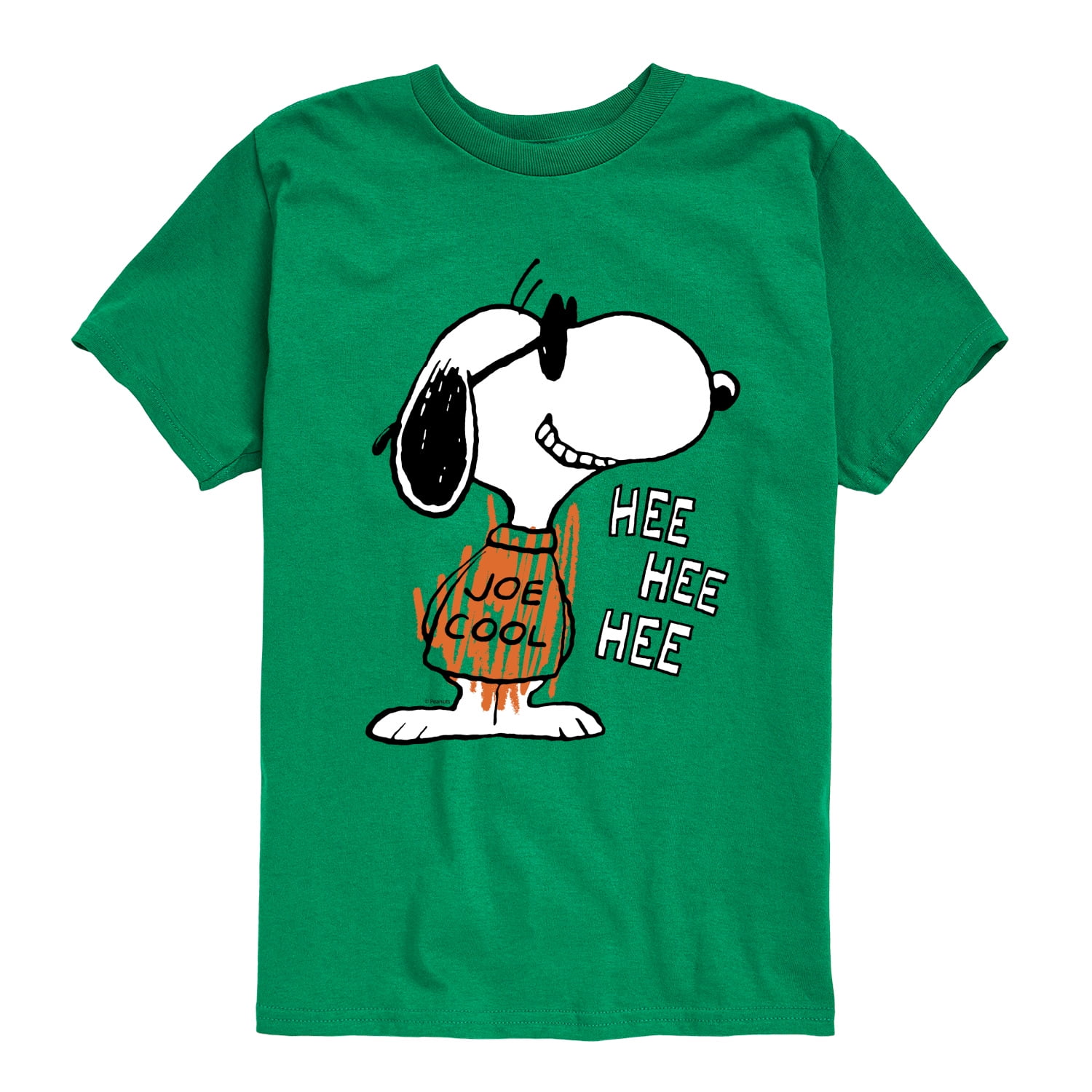 Peanuts - Joe Cool Hee Hee Hee - Youth Short Sleeve Tee - Walmart.com